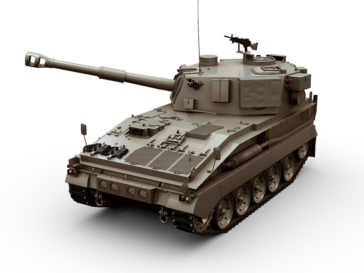 Fv433 Vickers Abbot Model - TurboSquid 1467431