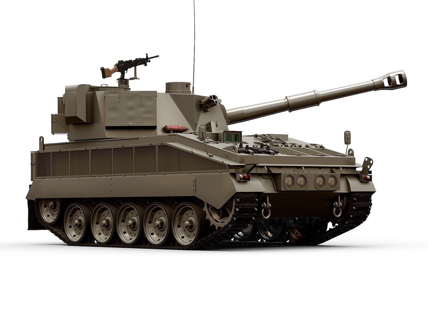 Fv433 Vickers Abbot Model - TurboSquid 1467431