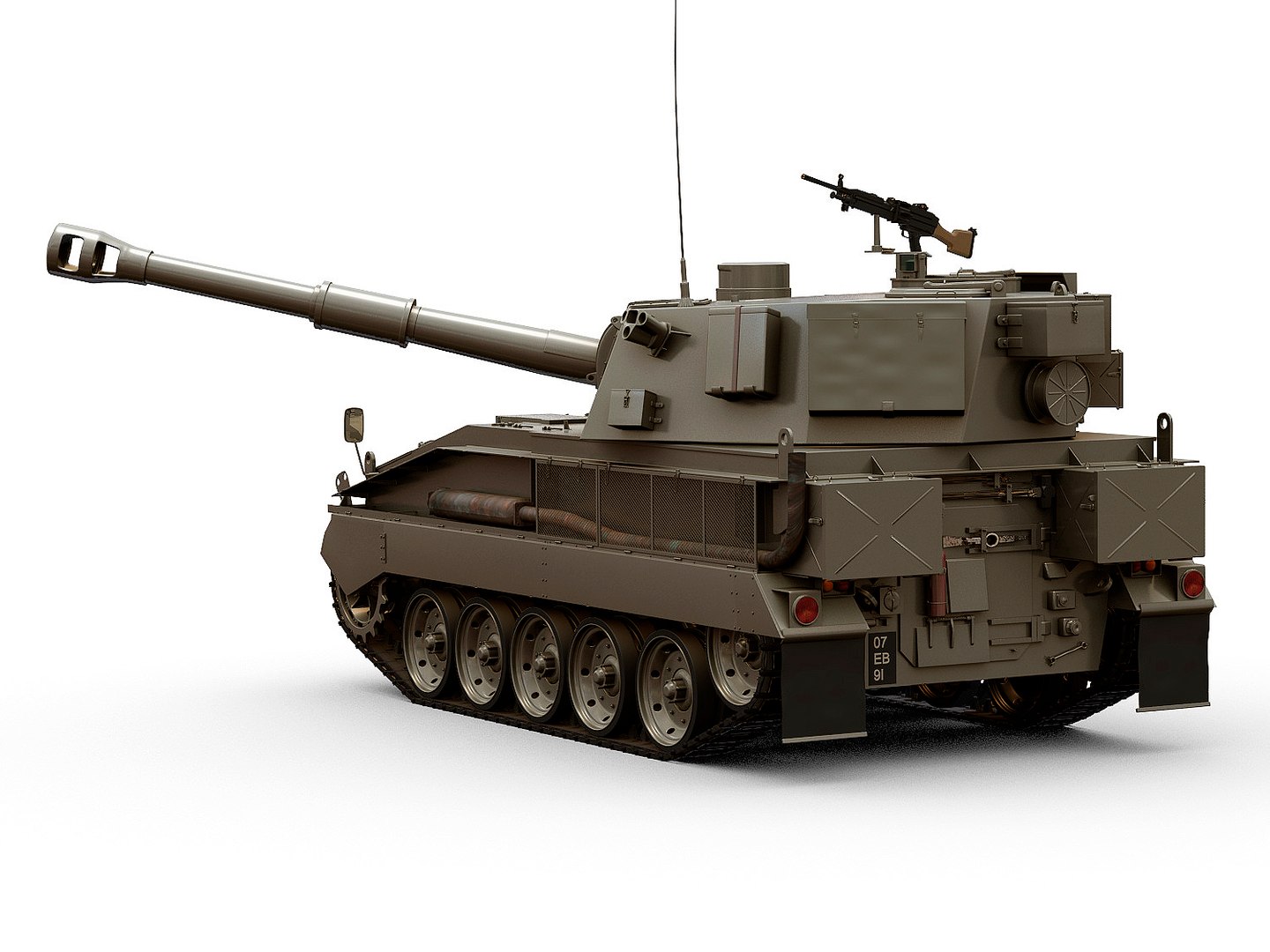 Fv433 Vickers Abbot Model - TurboSquid 1467431