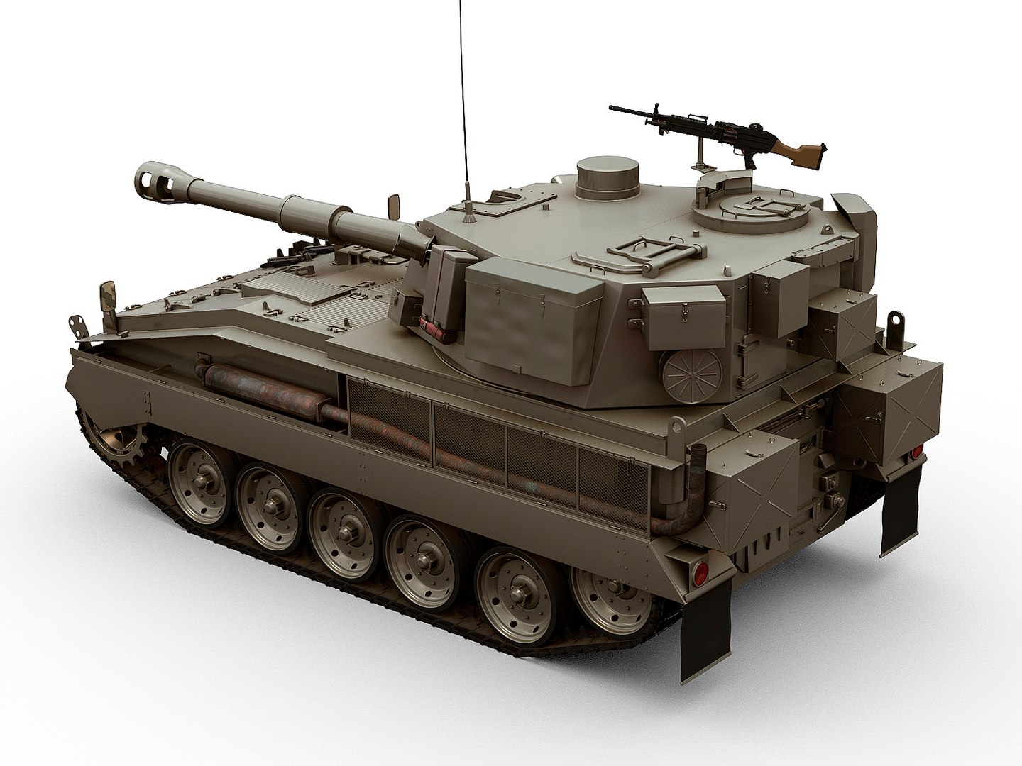 Fv433 Vickers Abbot Model - TurboSquid 1467431