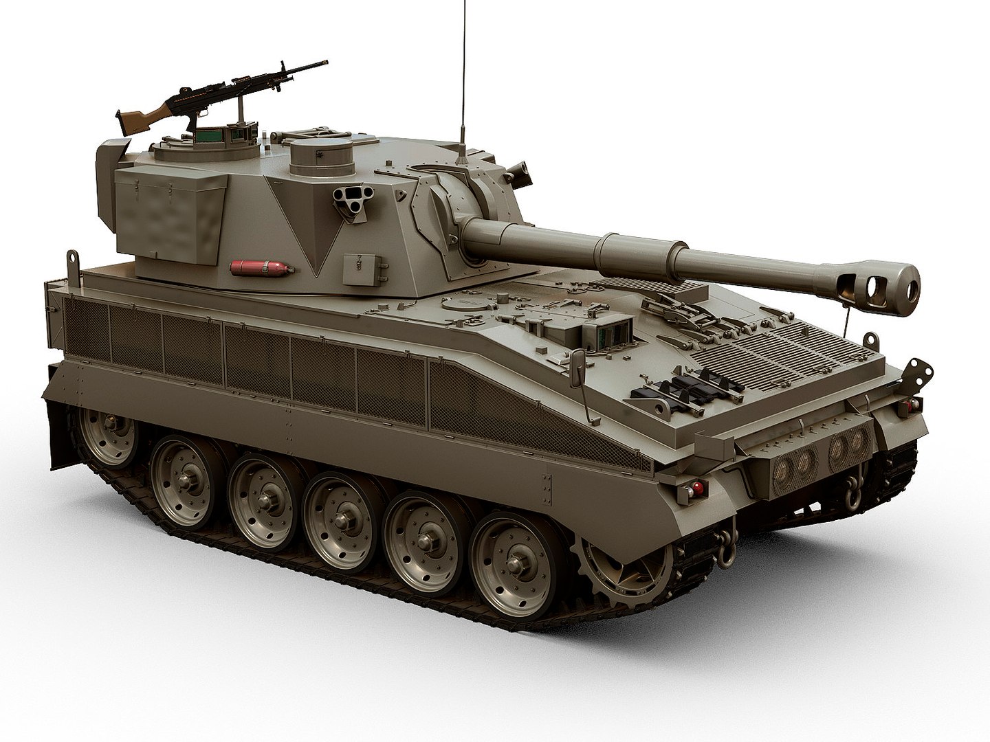 Fv433 Vickers Abbot Model - TurboSquid 1467431