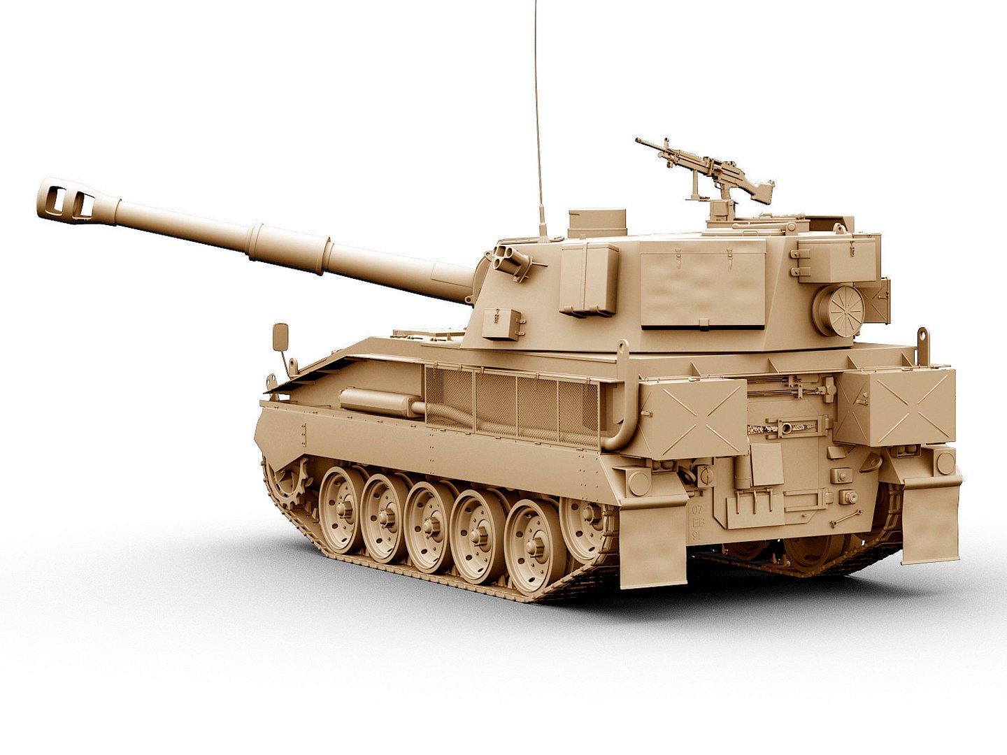 Fv433 Vickers Abbot Model - TurboSquid 1467431