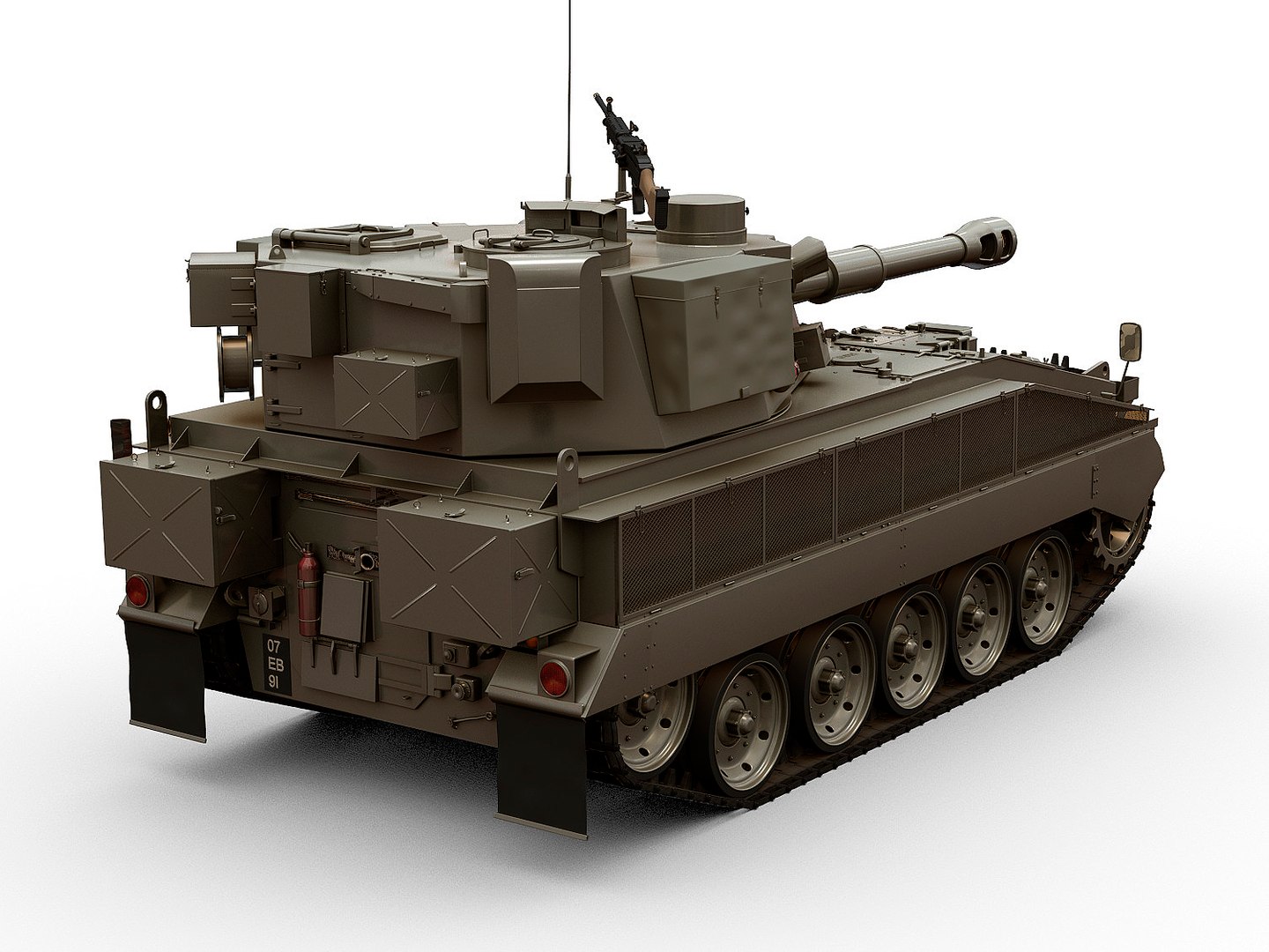 Fv433 Vickers Abbot Model - TurboSquid 1467431