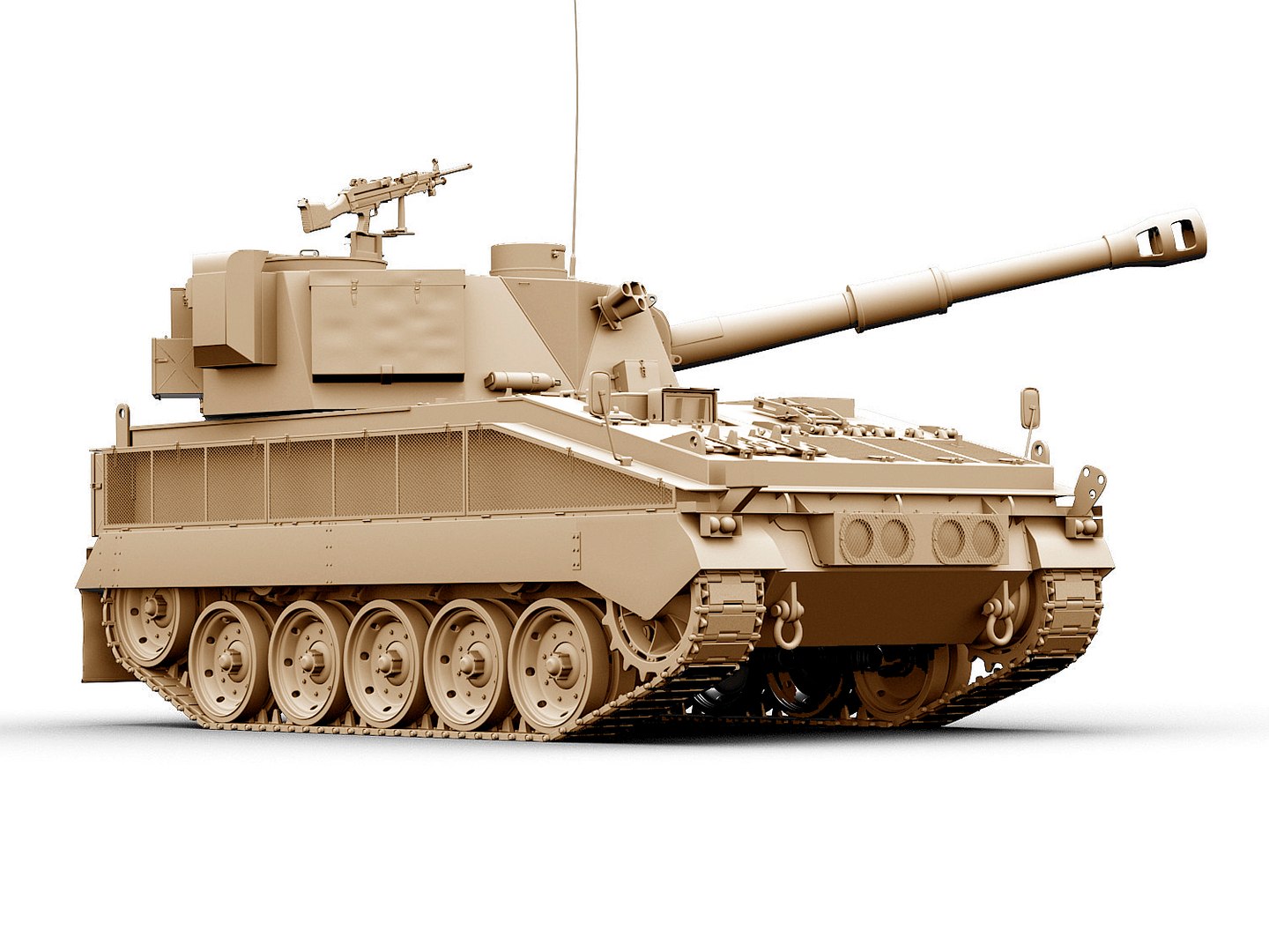 Fv433 Vickers Abbot Model - TurboSquid 1467431