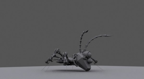 mechanical bug rigged ts 3d max