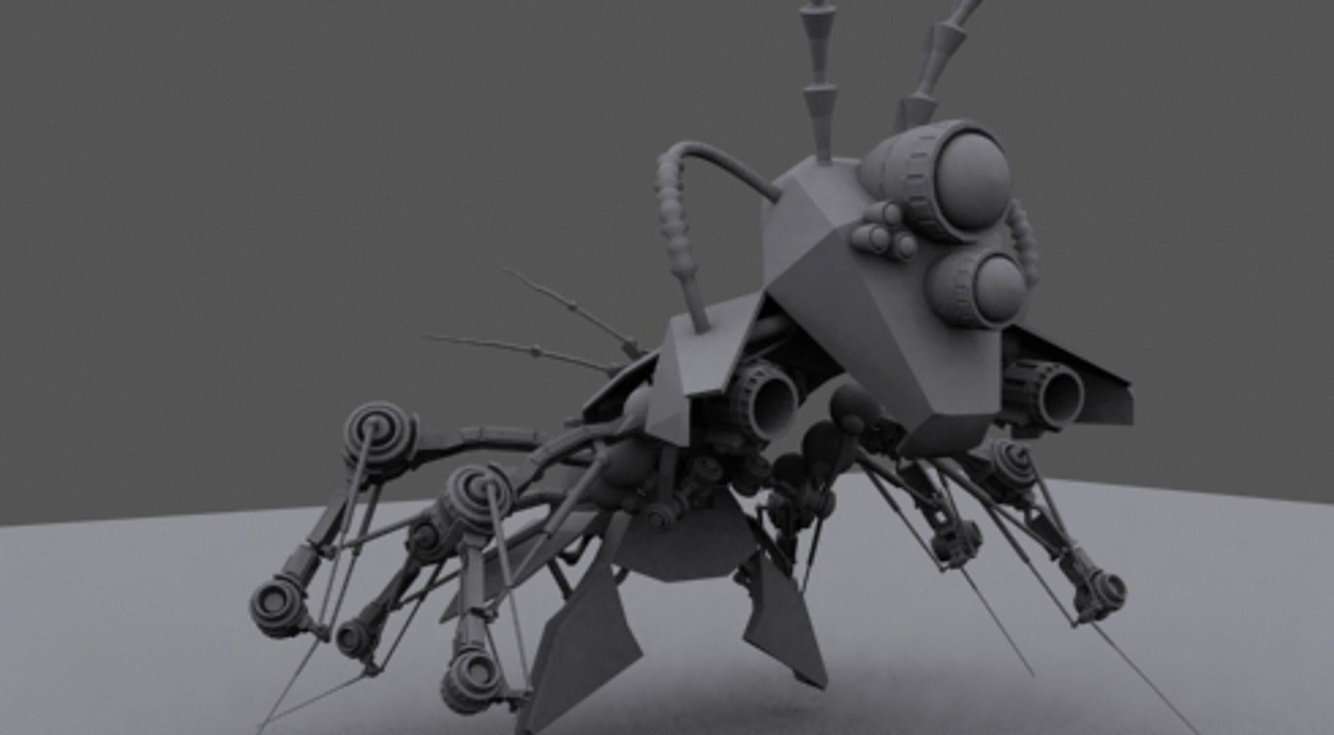 Mechanical Bug Rigged Ts 3d Max