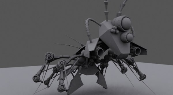 mechanical bug rigged ts 3d max