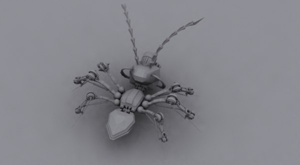 mechanical bug rigged ts 3d max