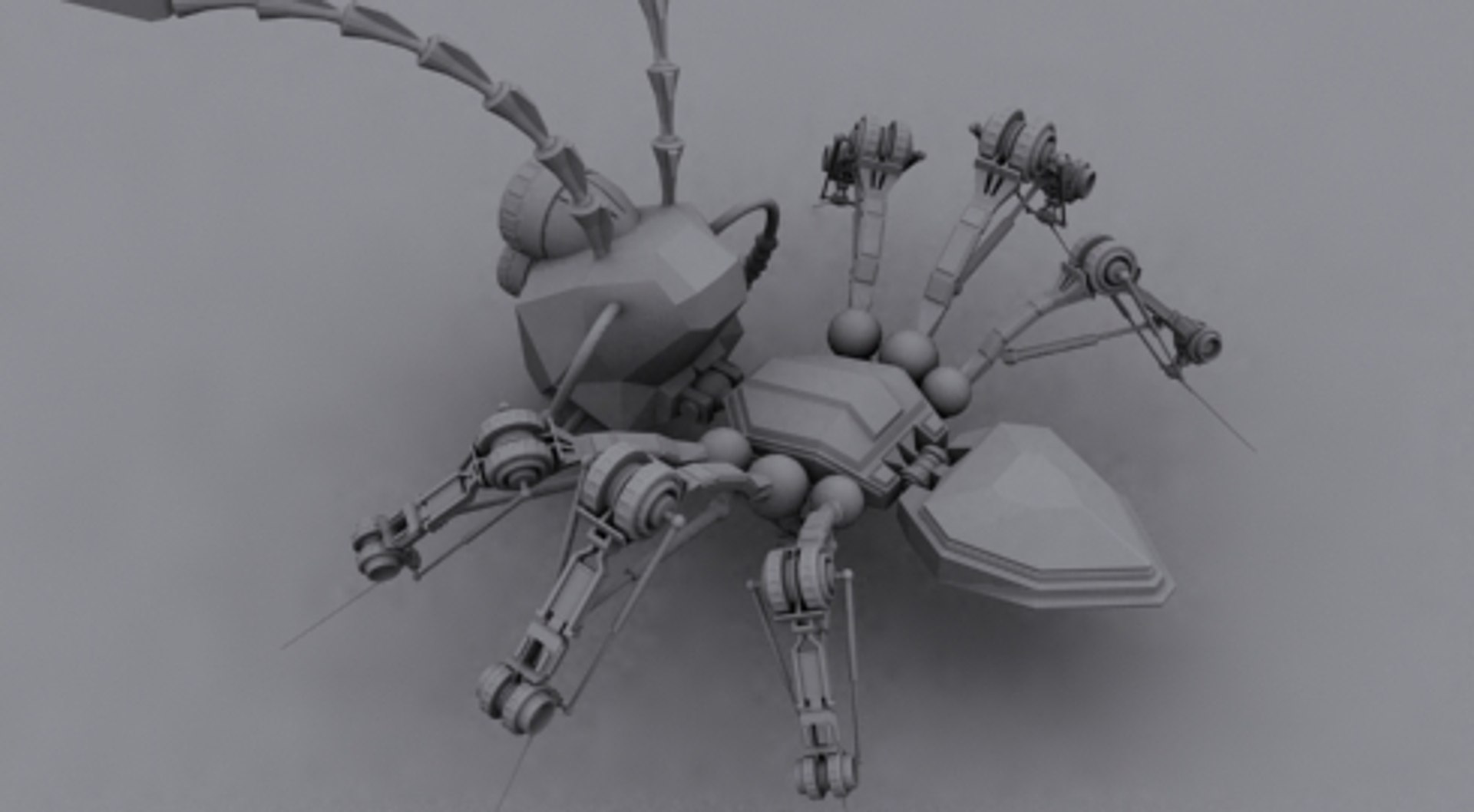 Mechanical Bug Rigged Ts 3d Max