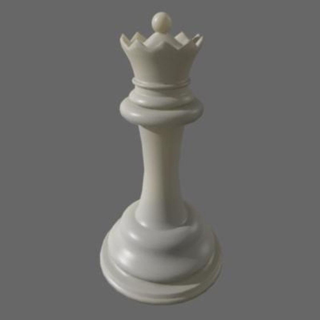 3d Chess Queen Model