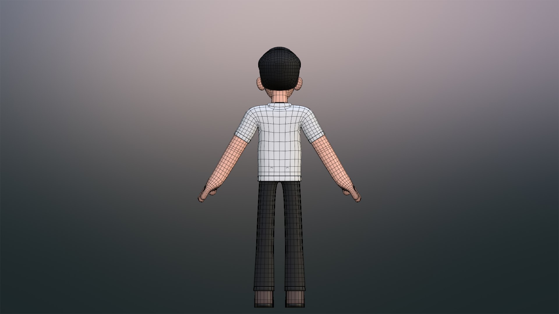 3D model Minimal Simple Man Cartoon Character - TurboSquid 2177264