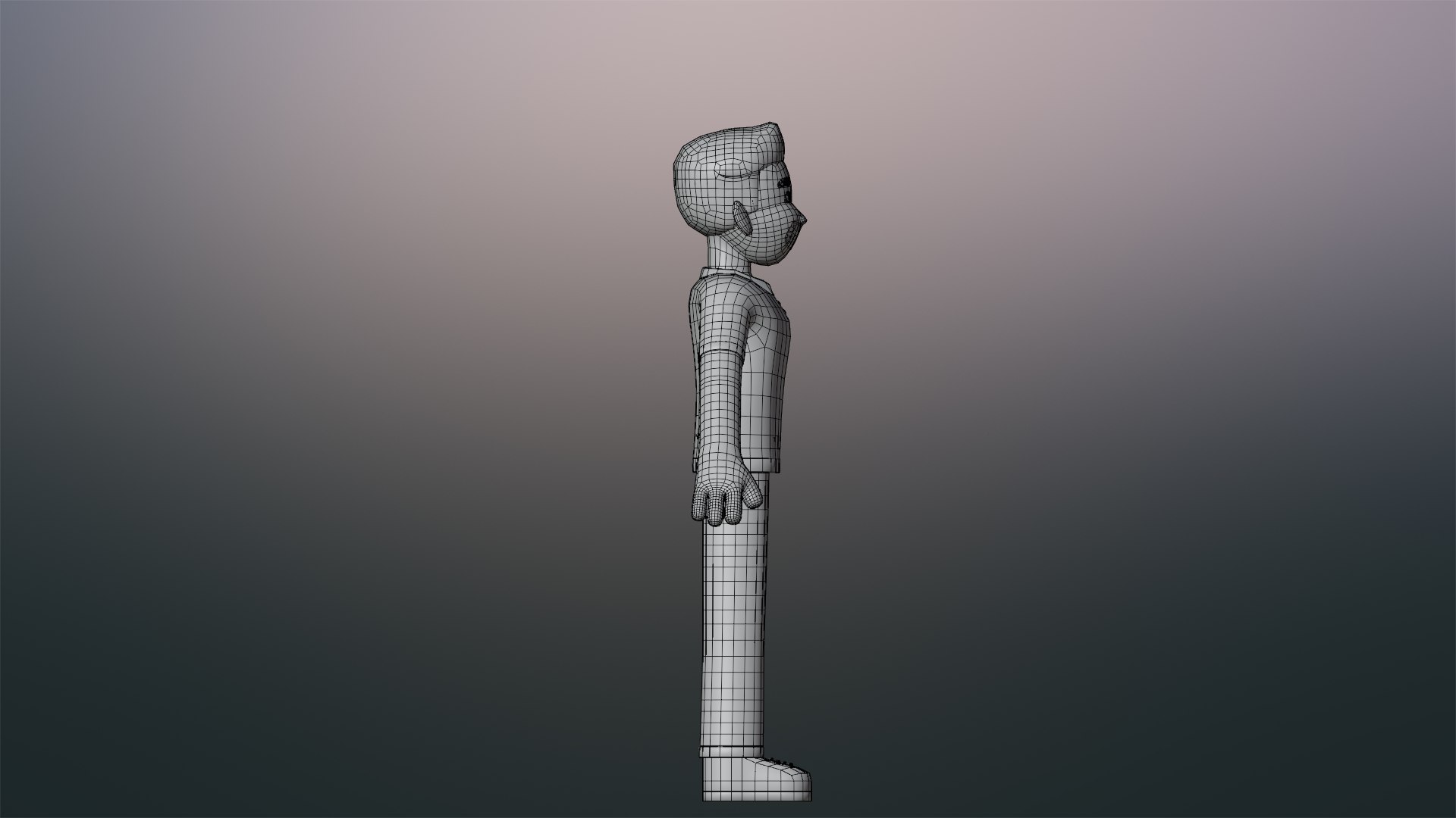 3D model Minimal Simple Man Cartoon Character - TurboSquid 2177264