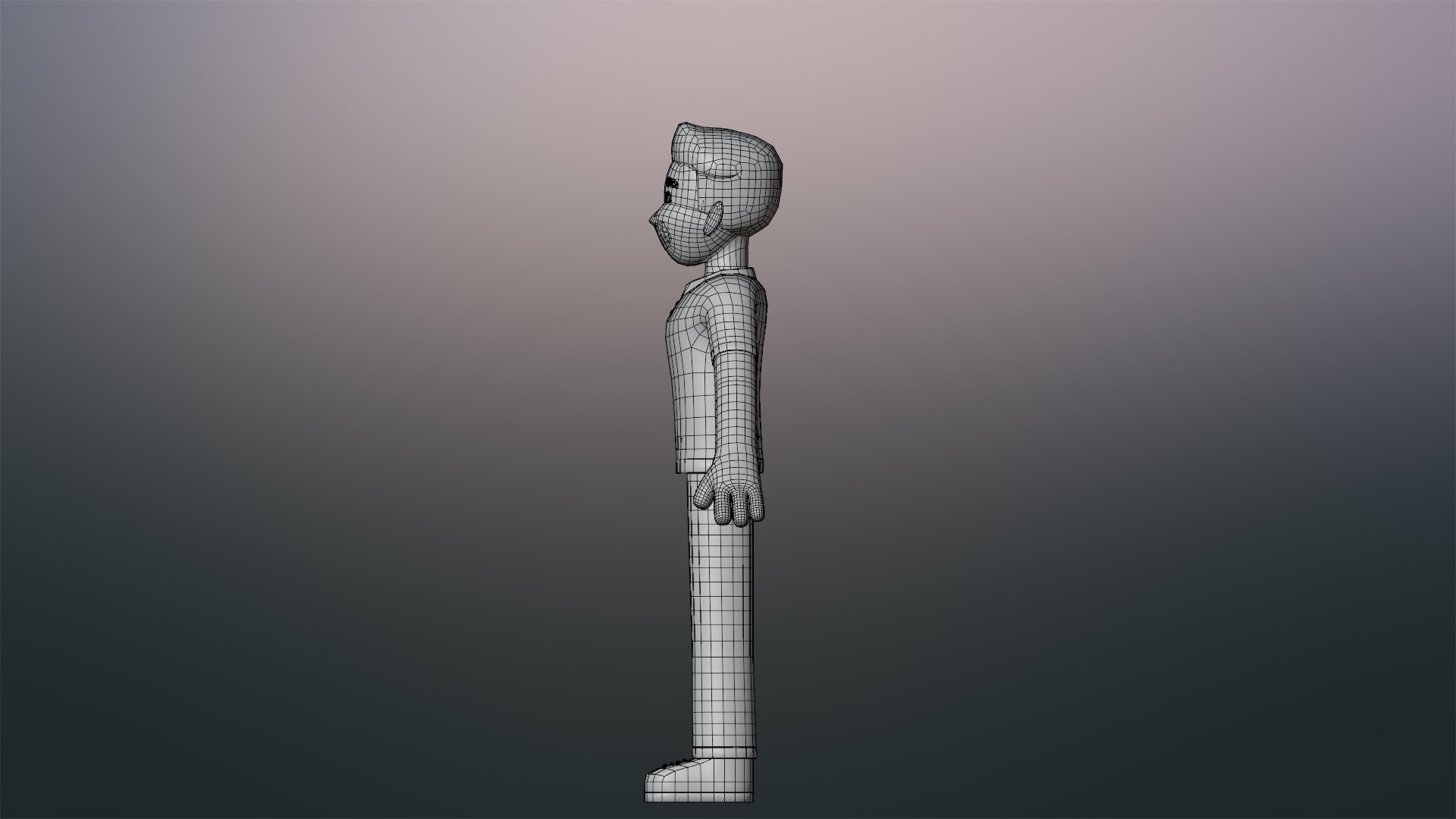 3D model Minimal Simple Man Cartoon Character - TurboSquid 2177264