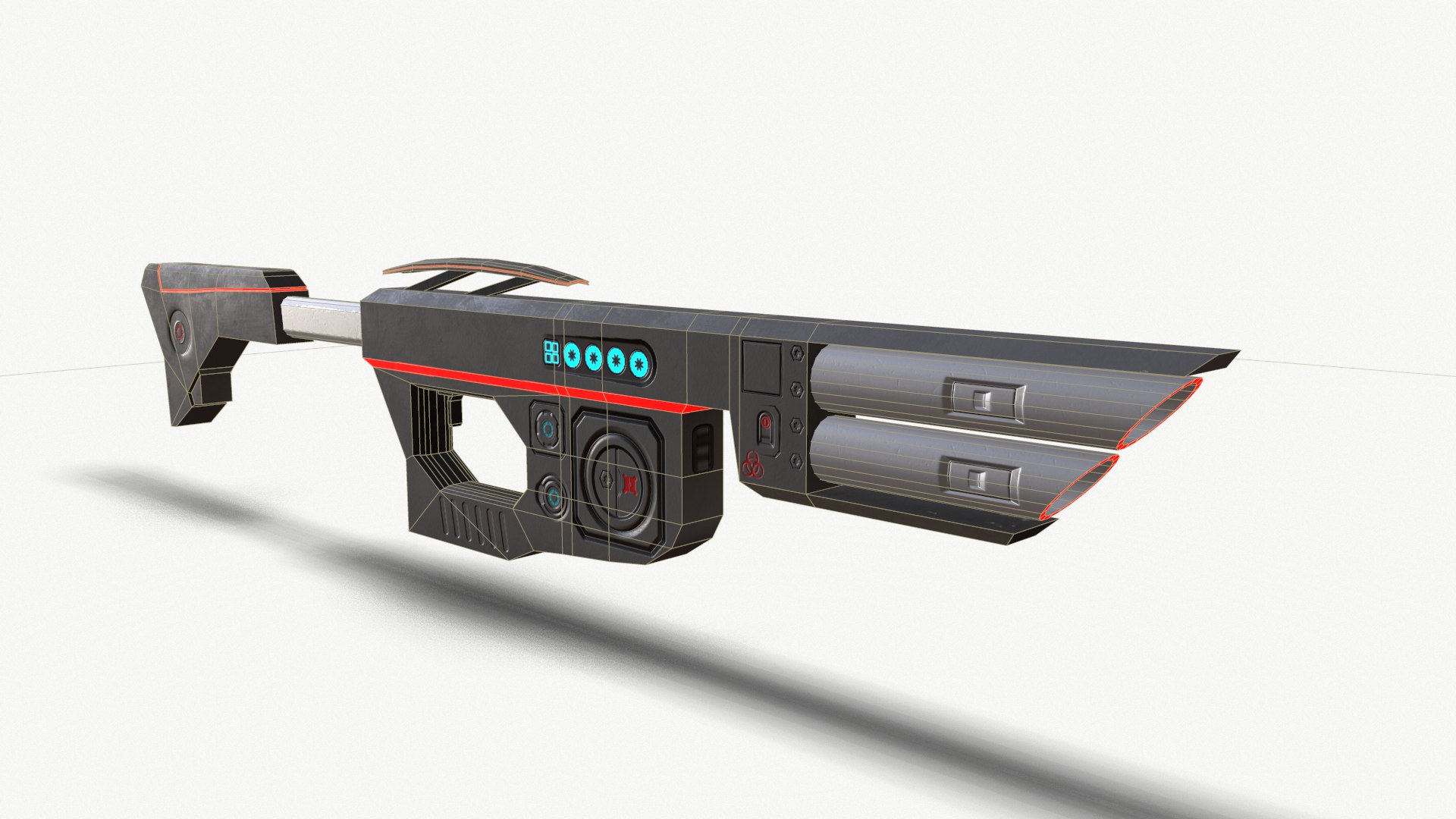 3D Sci-fi Plasma Gun - TurboSquid 1198670