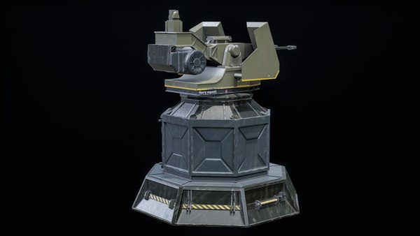 modelo 3d Torreta de ciencia ficción PBR - TurboSquid 2245809