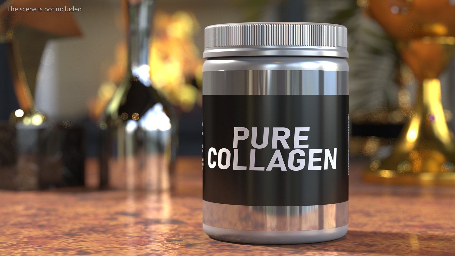 Pure Collagen Jar 3D - TurboSquid 1775064