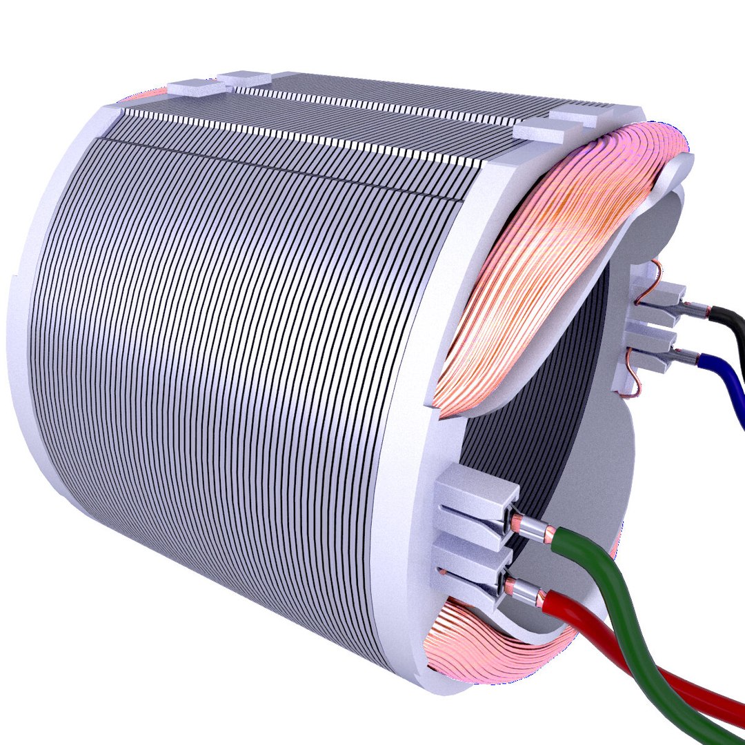 Professional Electric Motor Stator 48 3D Model - TurboSquid 2096761