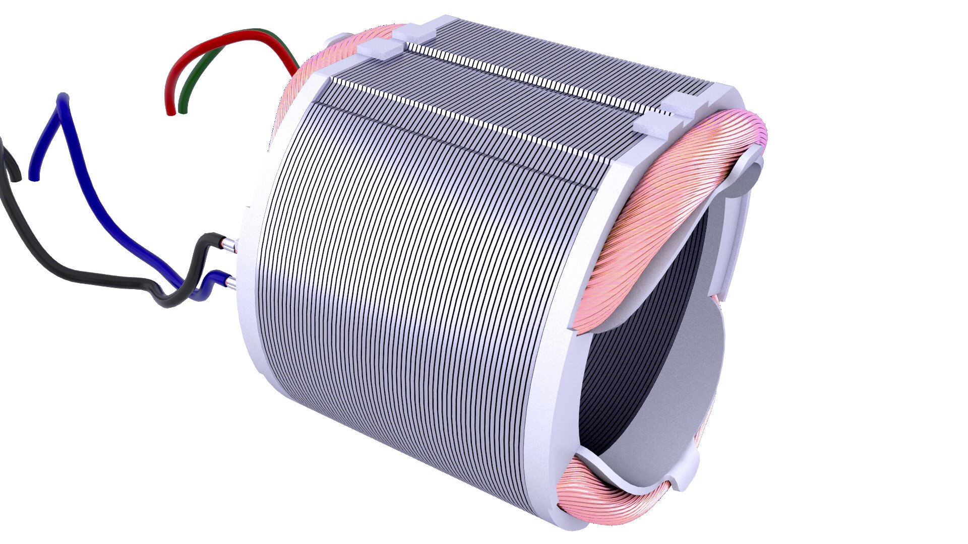 Professional Electric Motor Stator 48 3D Model - TurboSquid 2096761