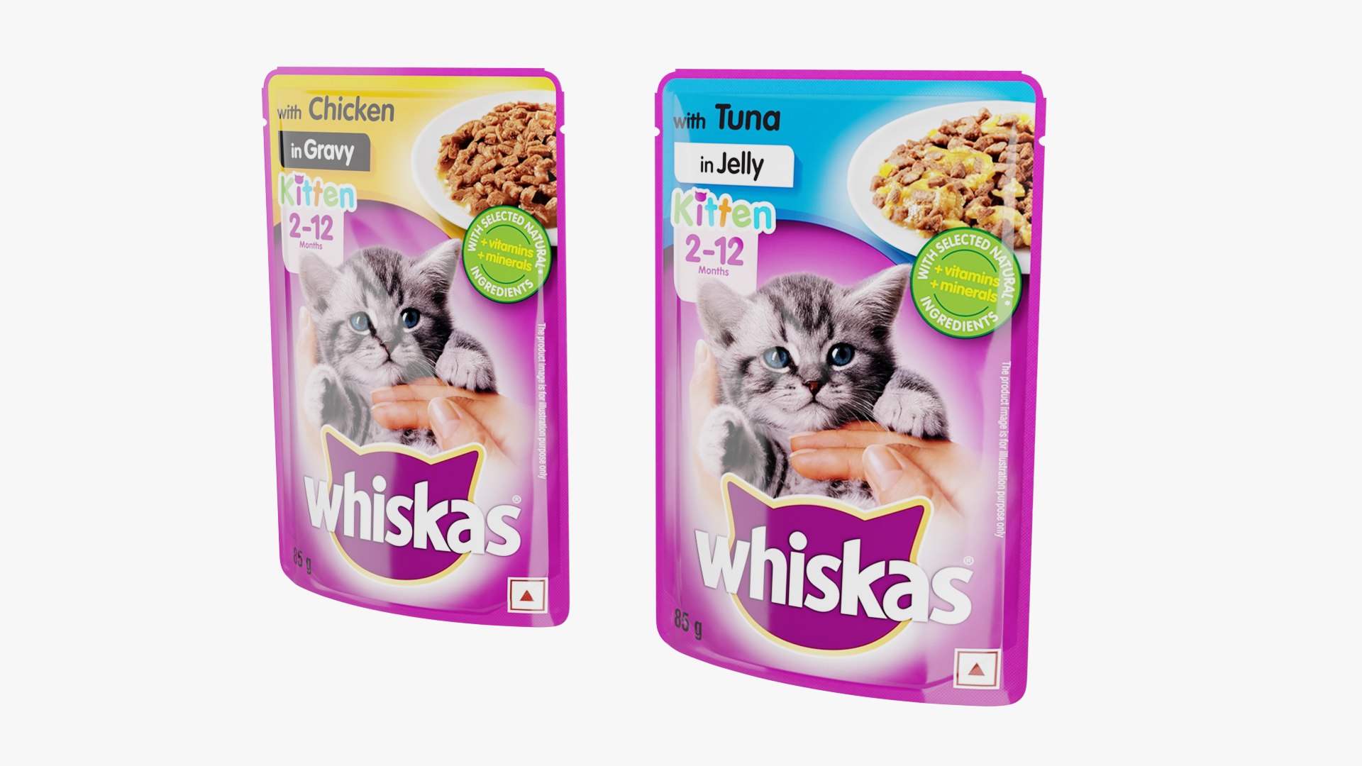 3D Whiskas Kitten Food Collection Model - TurboSquid 2186361