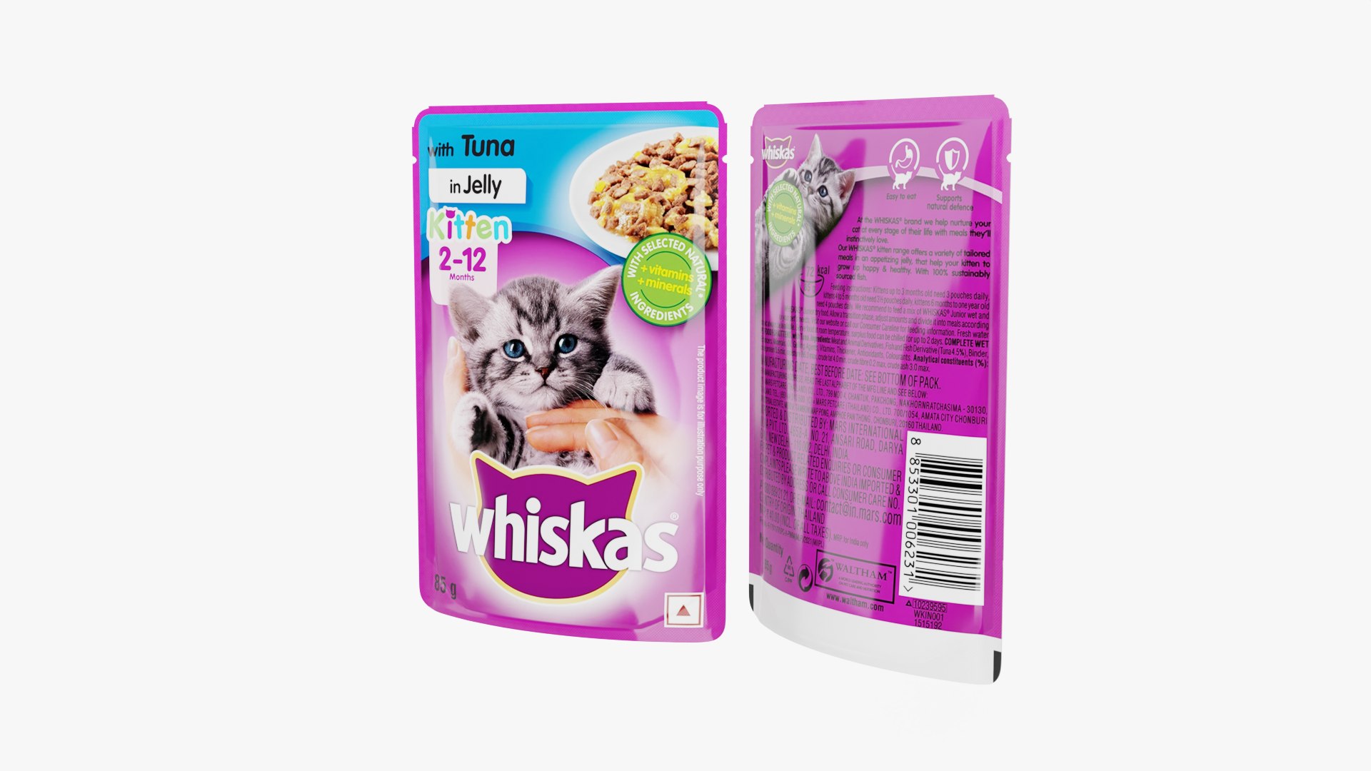 3D Whiskas Kitten Food Collection Model - TurboSquid 2186361