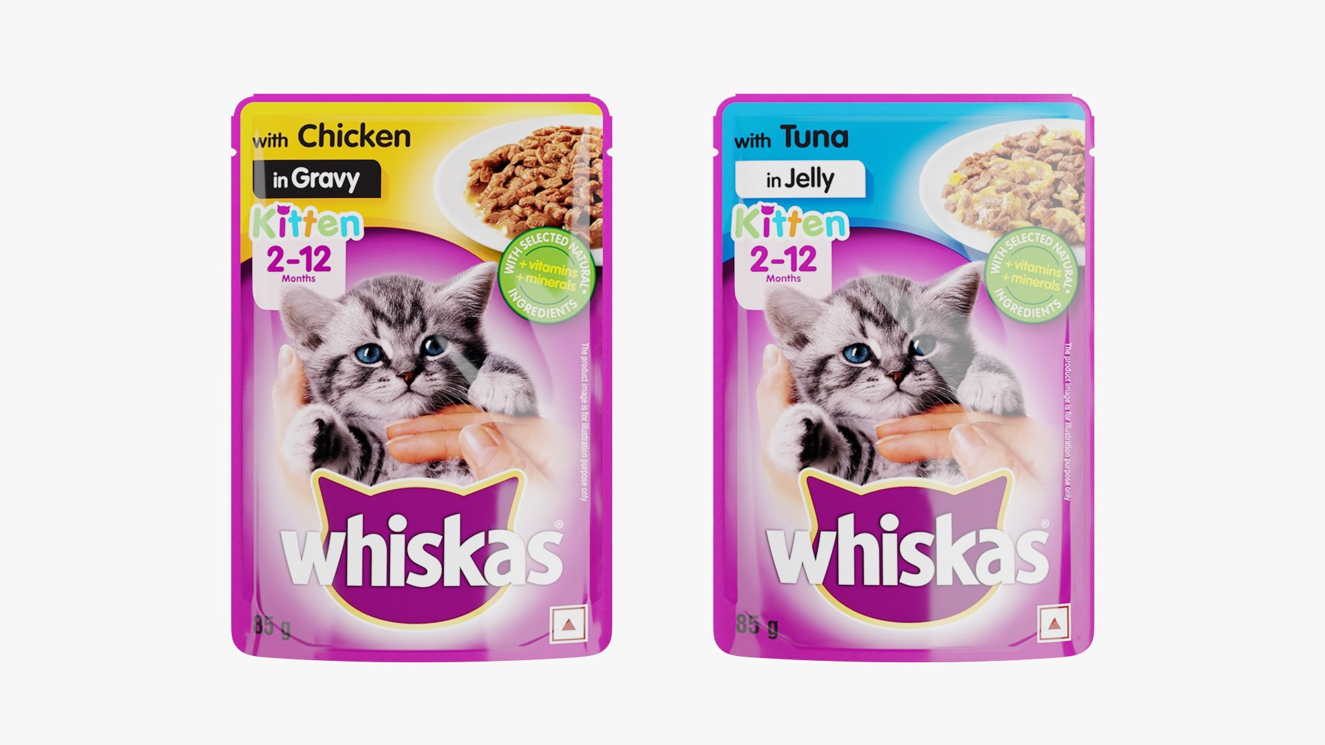 3D Whiskas Kitten Food Collection Model - TurboSquid 2186361