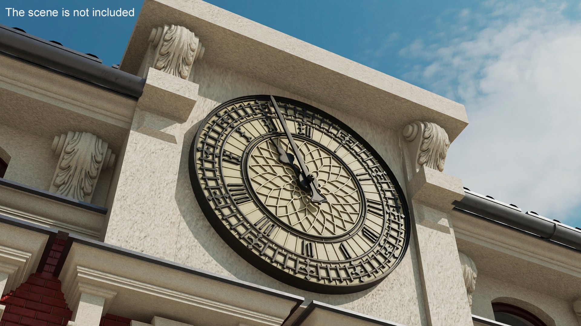 3D Clock Tower Drive With Dial And Hands - TurboSquid 2399389