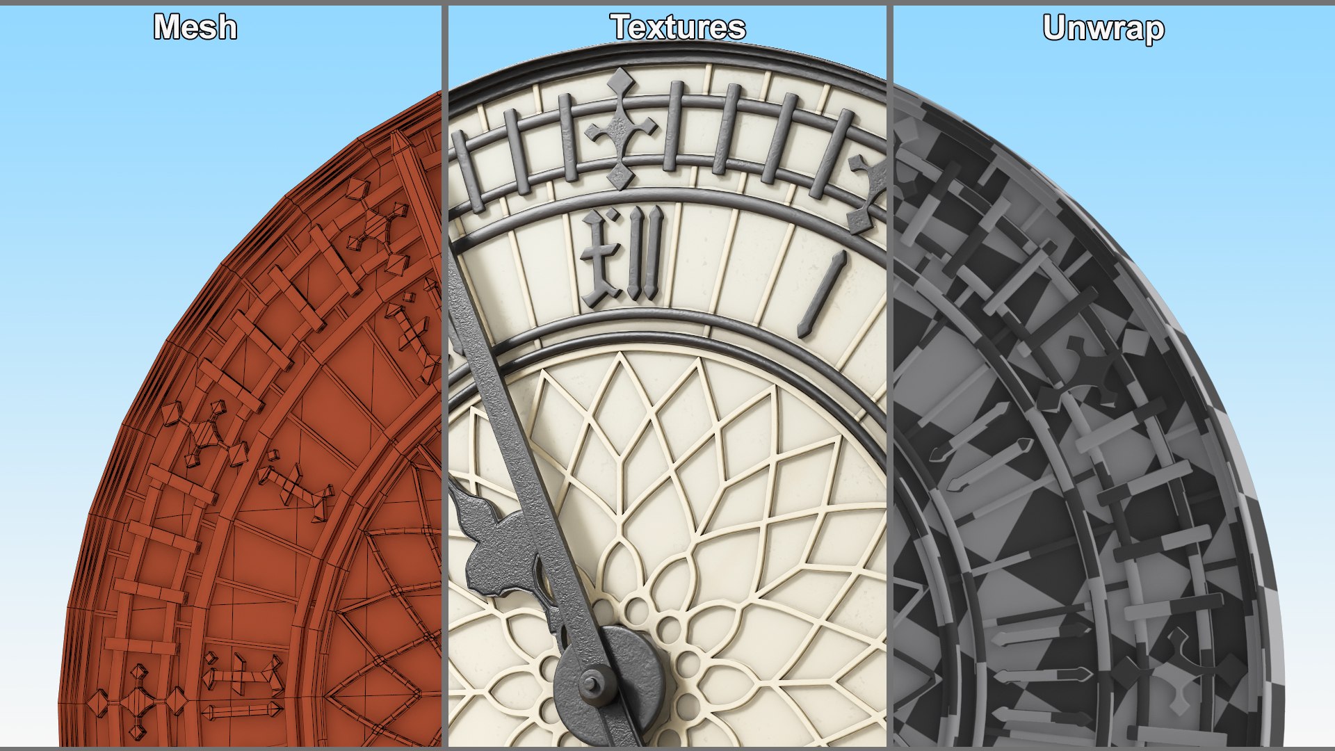3D Clock Tower Drive With Dial And Hands - TurboSquid 2399389