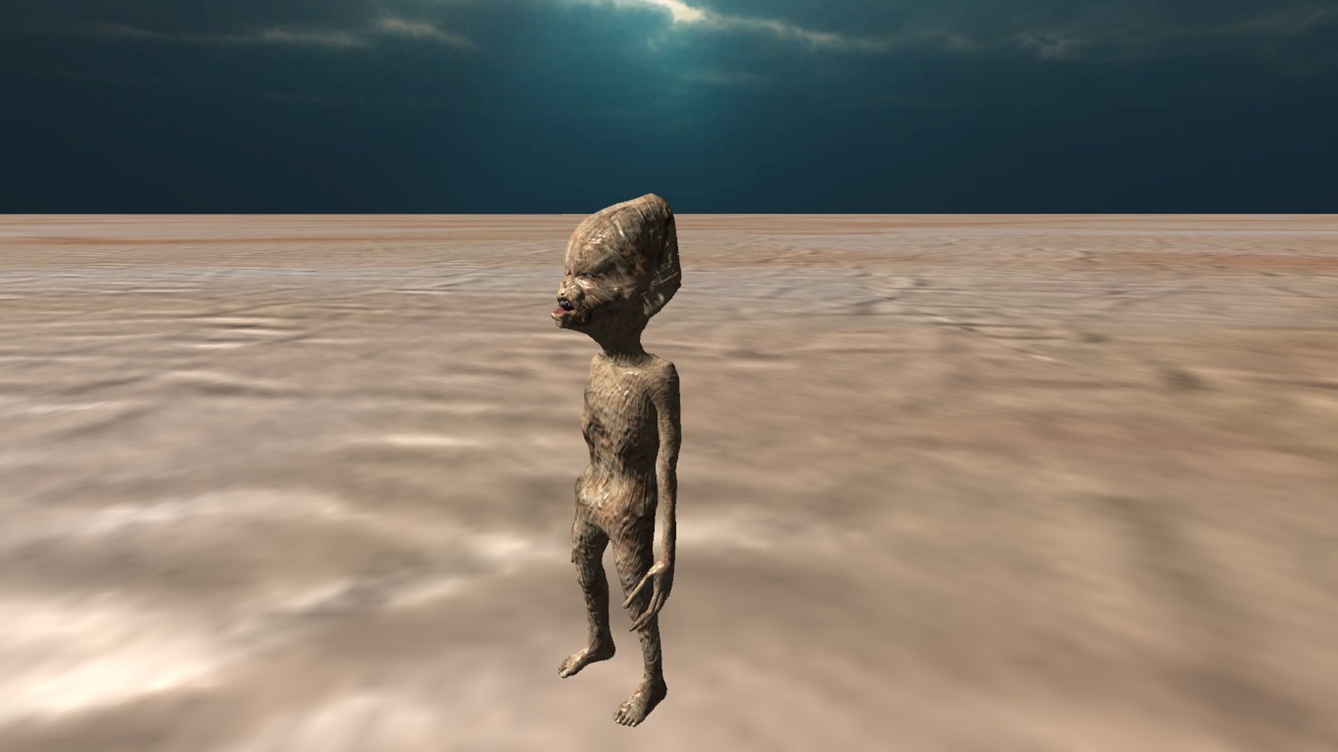 3d model zombie alien