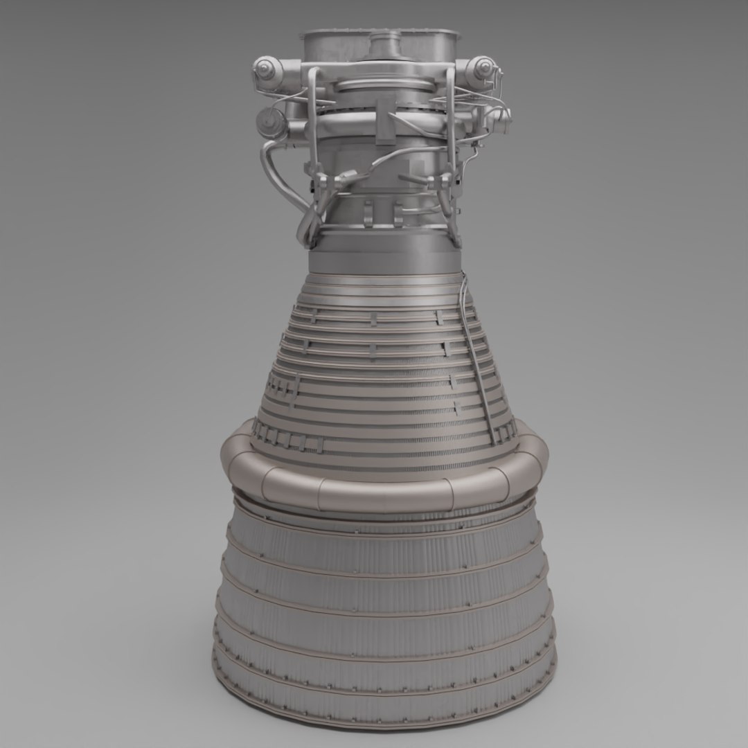 Rocket Engine F-1 3D Model - TurboSquid 1577619