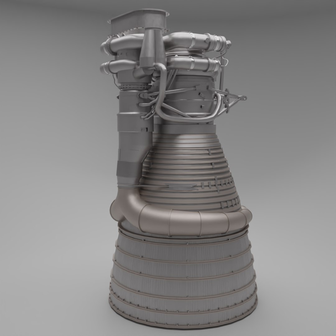 Rocket Engine F-1 3D Model - TurboSquid 1577619