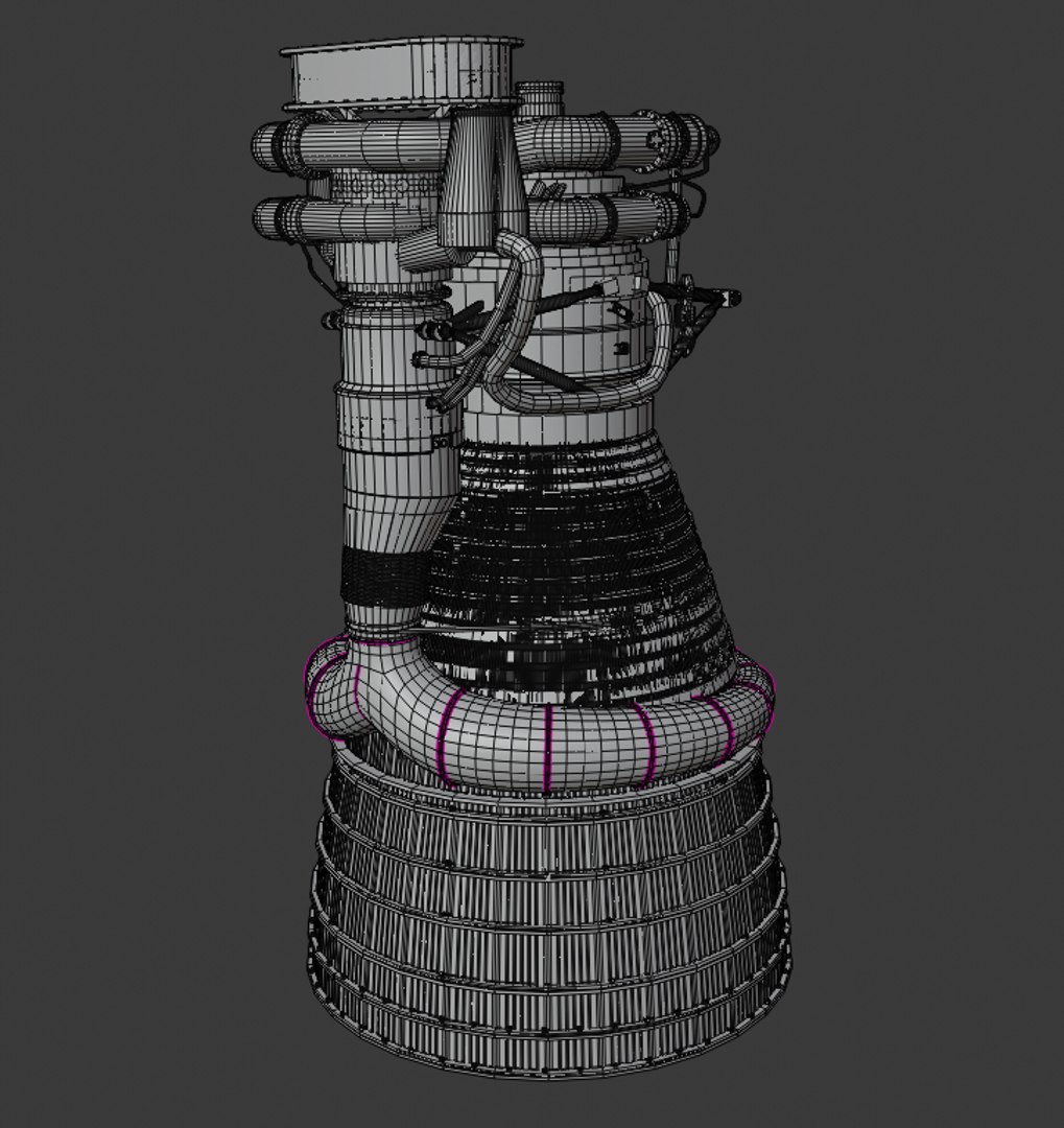 Rocket Engine F-1 3D Model - TurboSquid 1577619