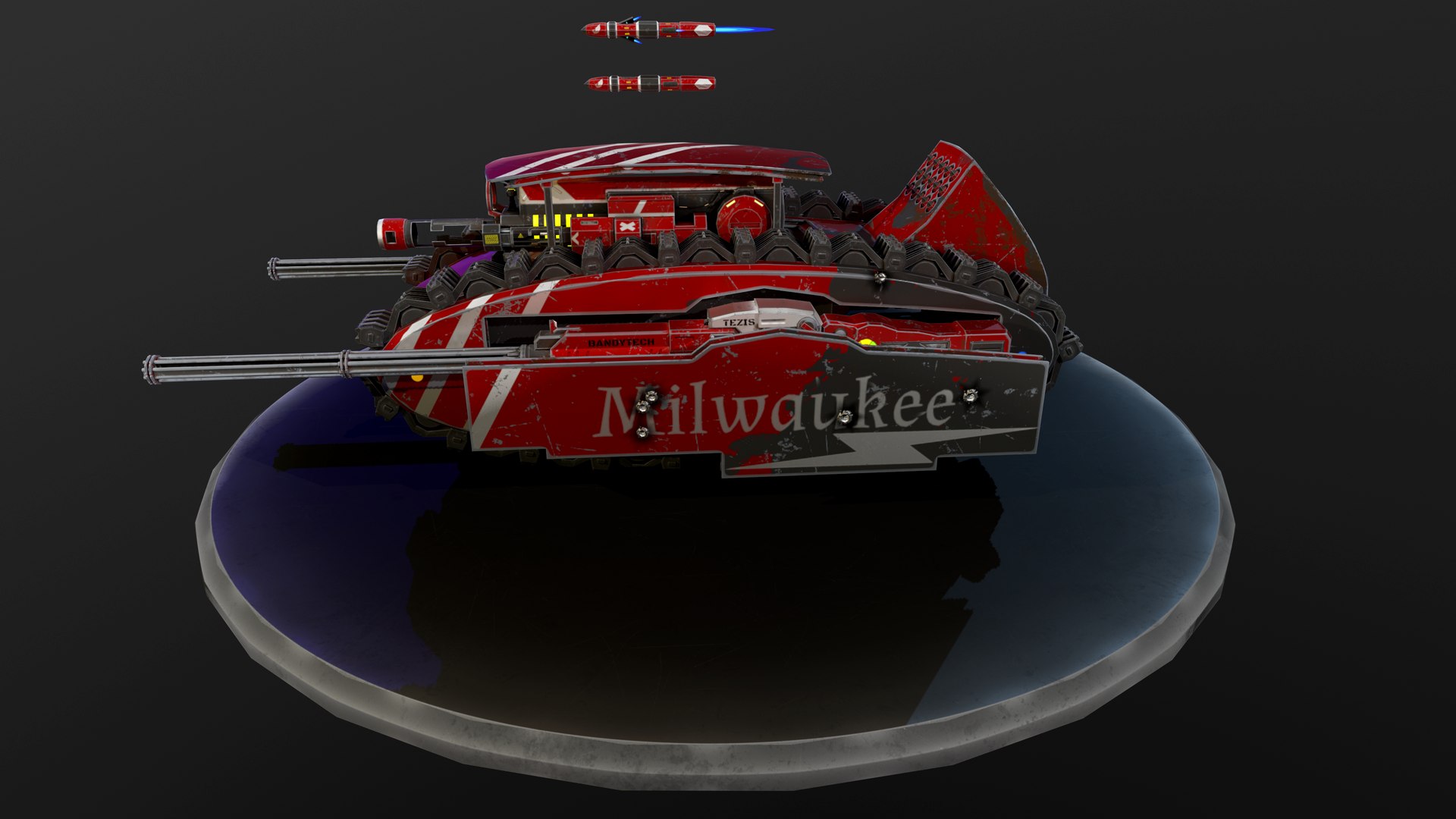 Sci-fi Drone Mini Tank - Milwaukee and DeWolt 3D model - TurboSquid 2157458