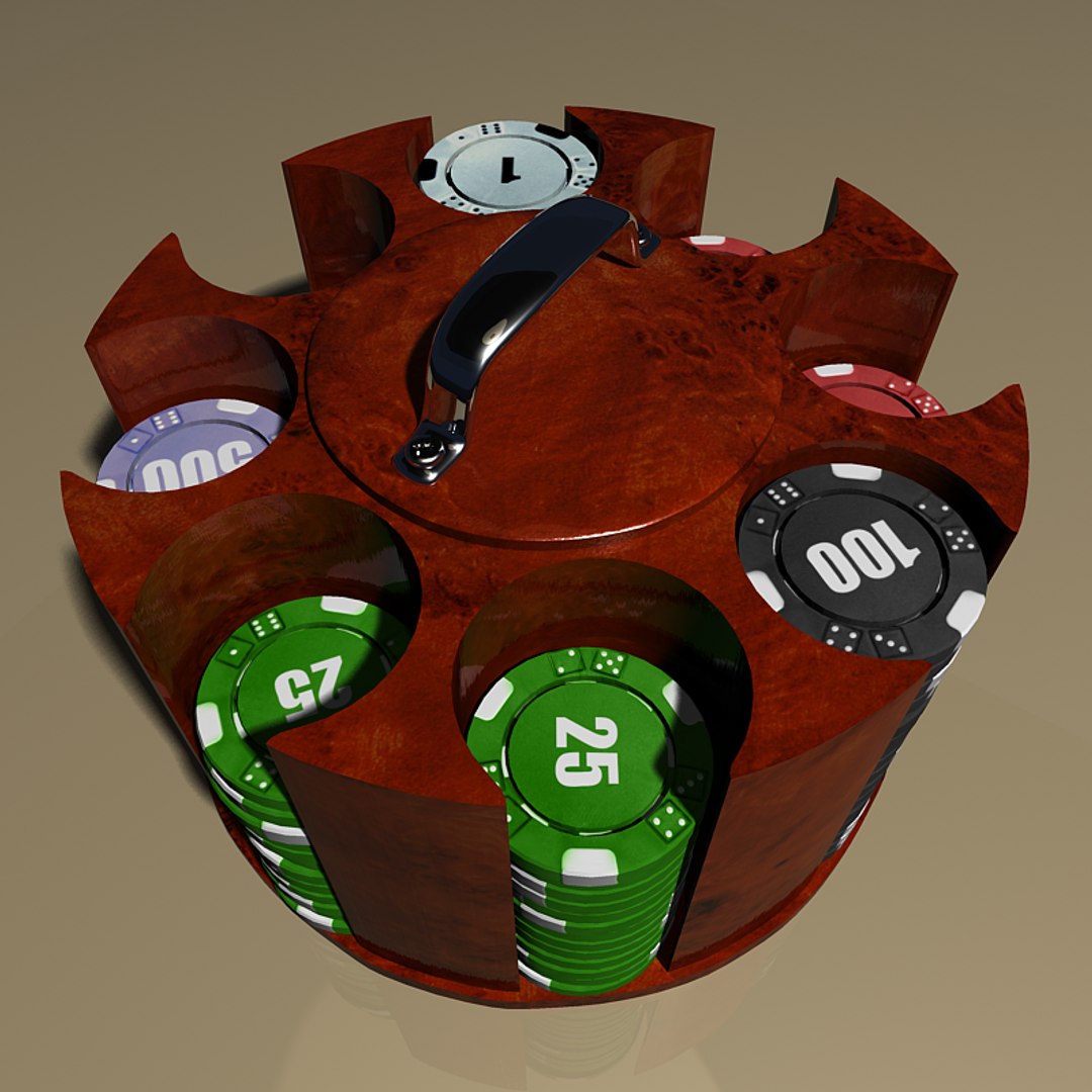 3d Model Poker Chip Carousel