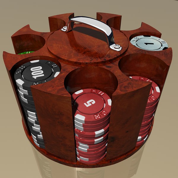 3d model poker chip carousel