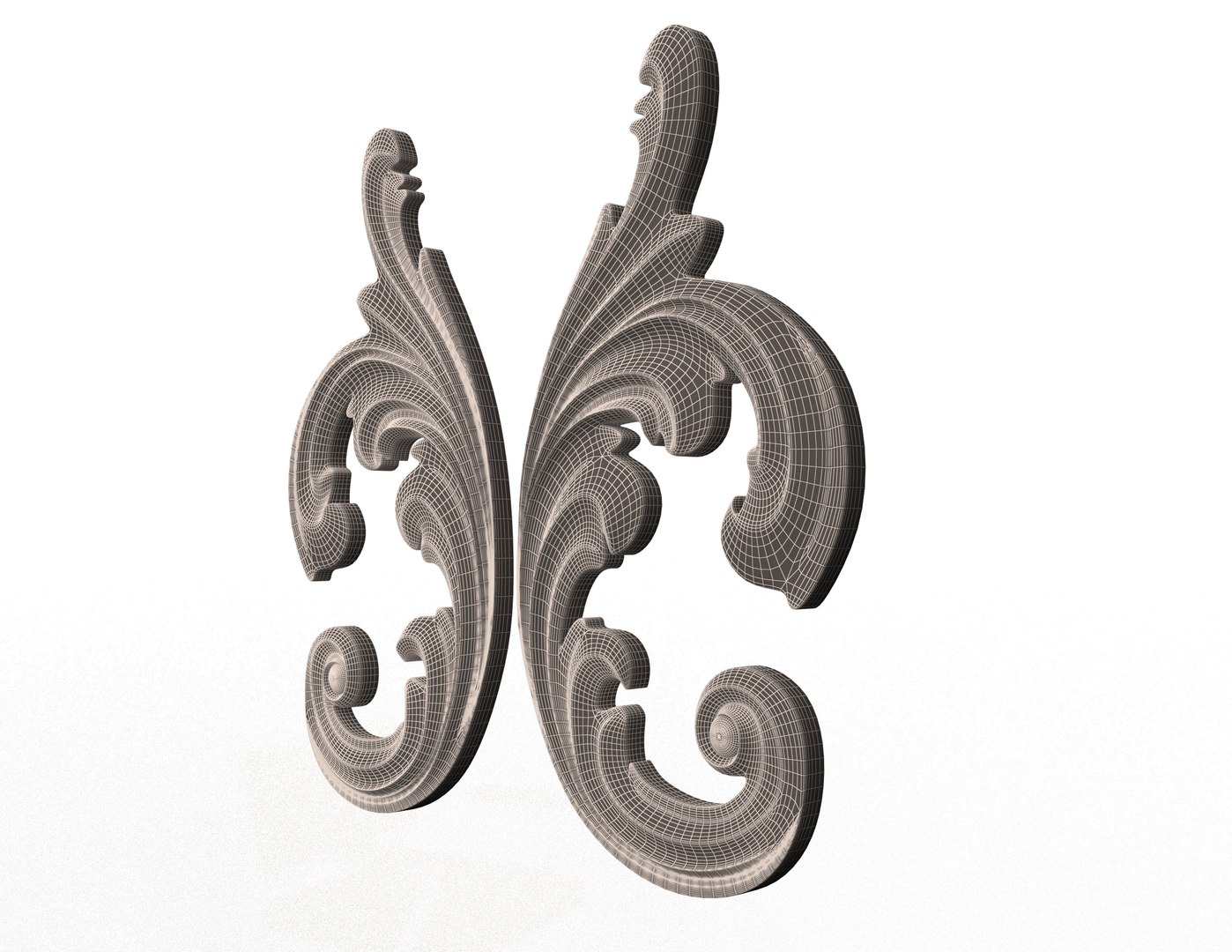 Corner Carved Decoration CNC 02 3D - TurboSquid 1739070