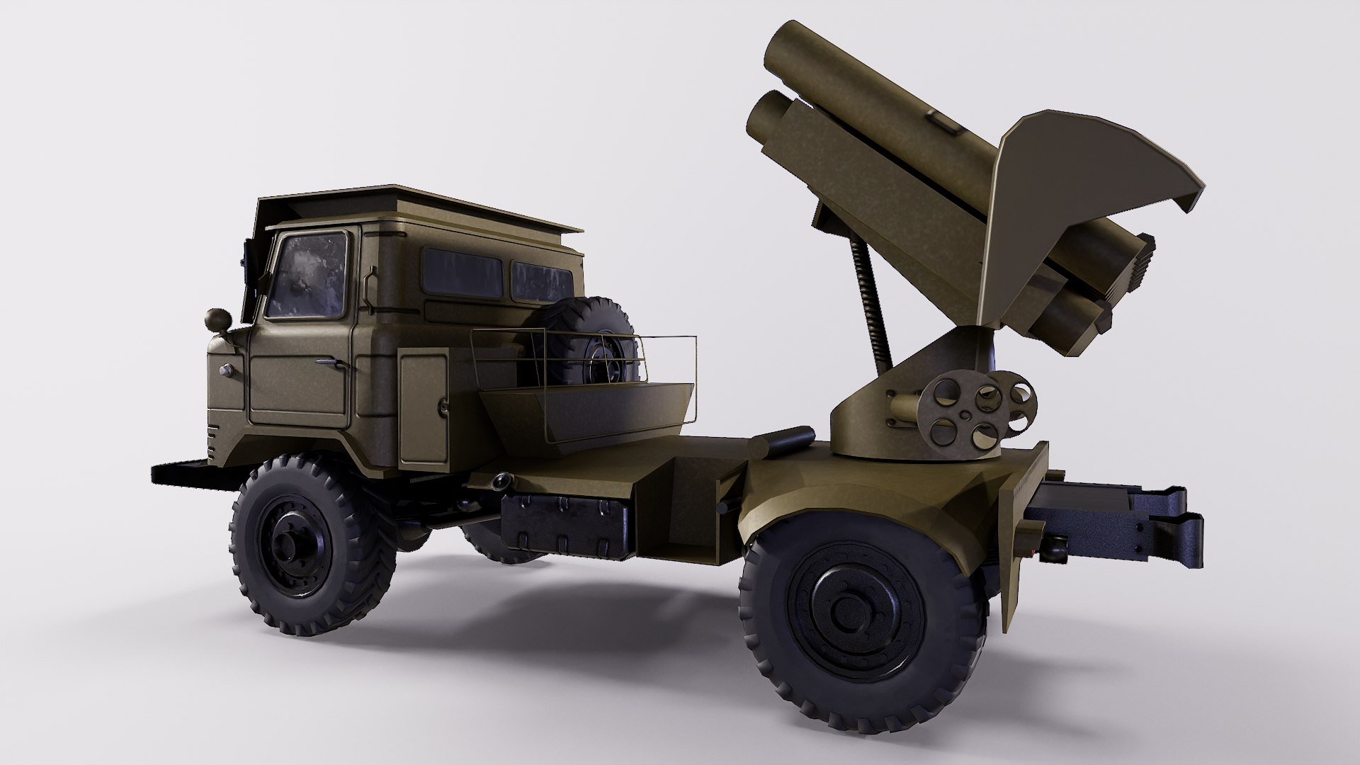 3D Martial Machine Jet Artillery BM-14-17M - TurboSquid 1780947