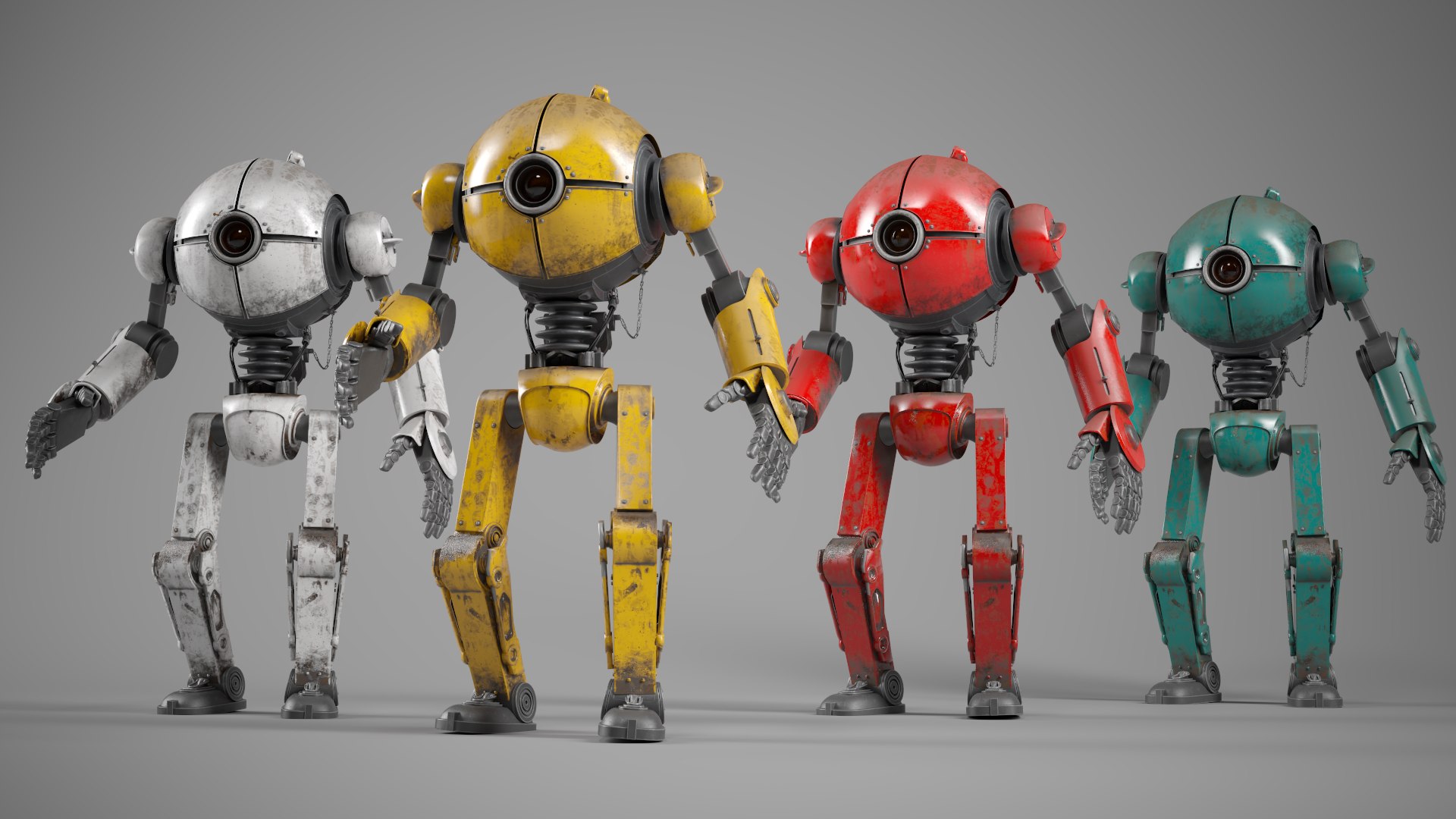3D Model OLD RUSTED WARRIOR ROBOT - TurboSquid 2367468