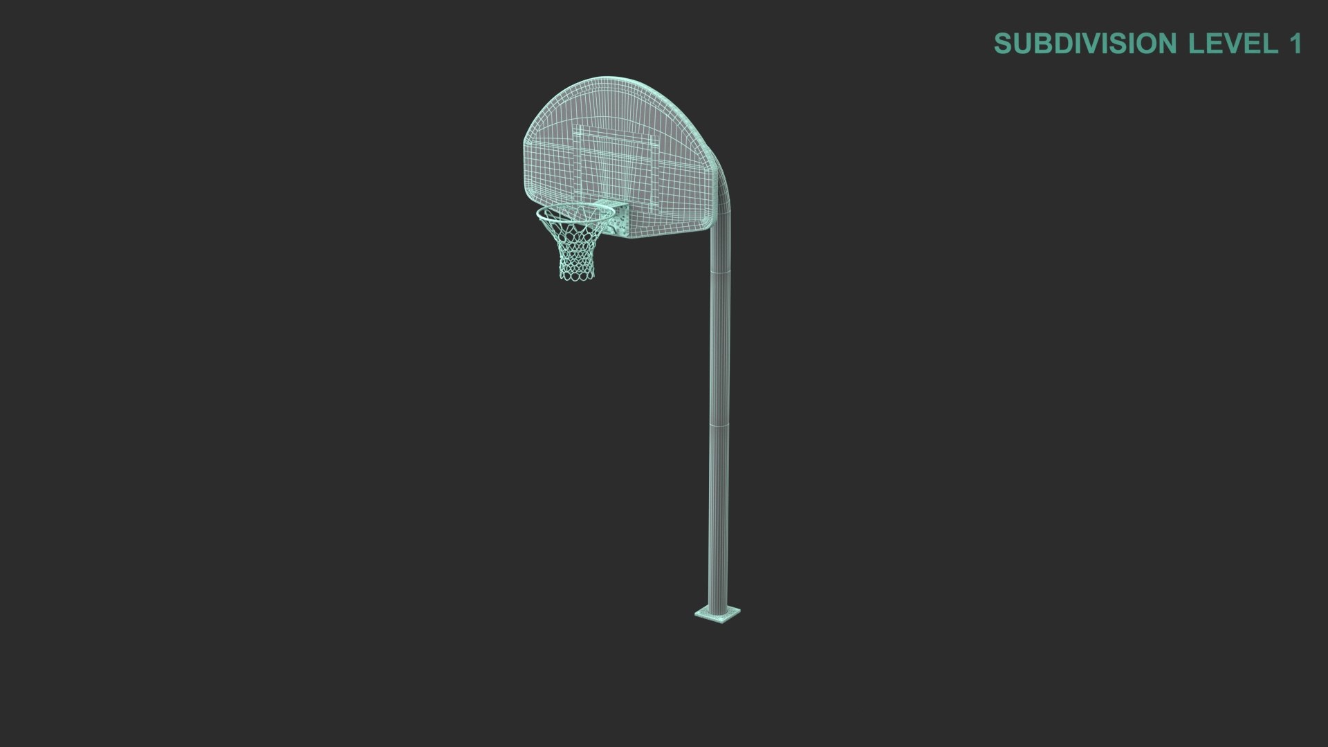 Basketball Hoop 3D Model - TurboSquid 2009430