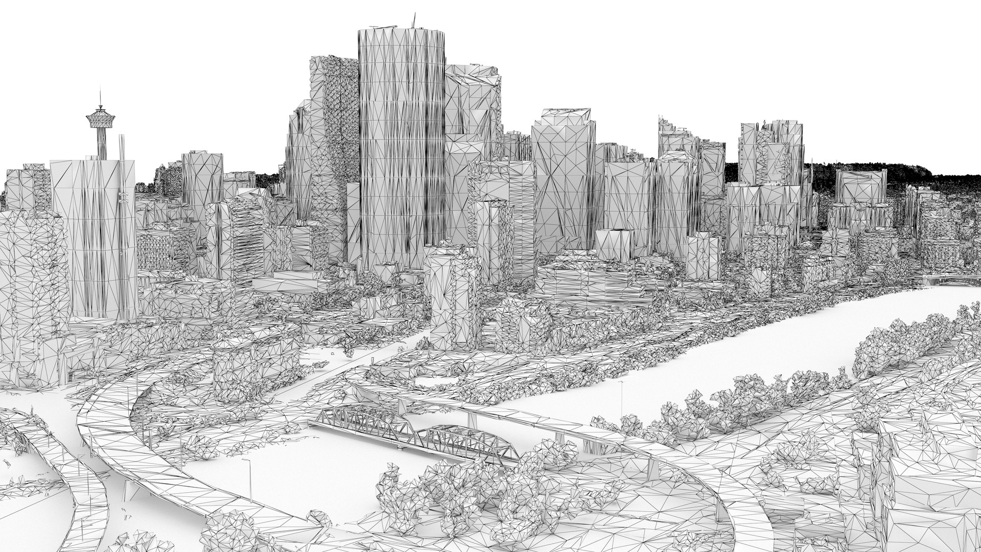 3D Calgary Downtown - TurboSquid 2347842