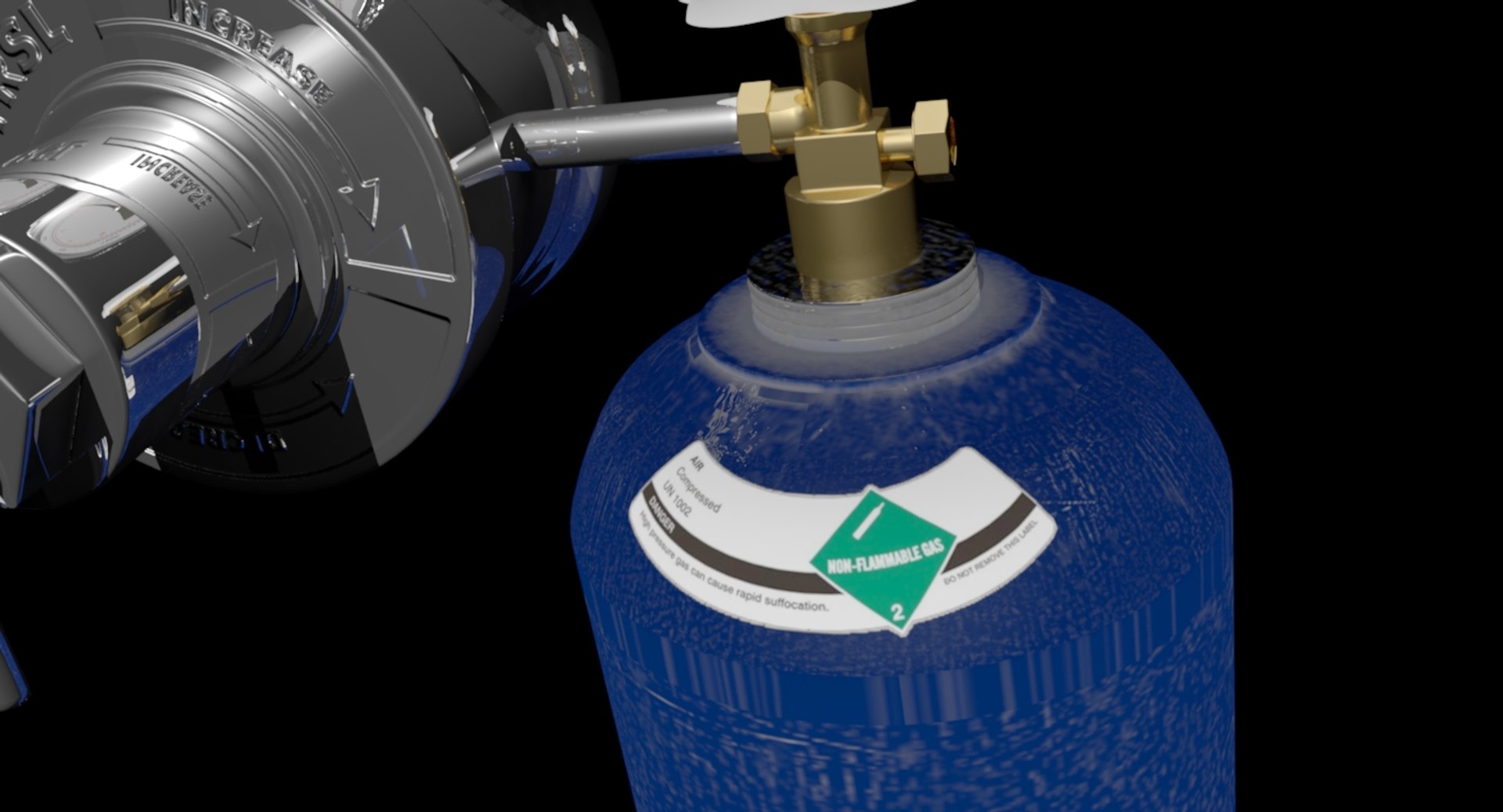 Compressed Gas Cylinder Regulator 3D - TurboSquid 1170670