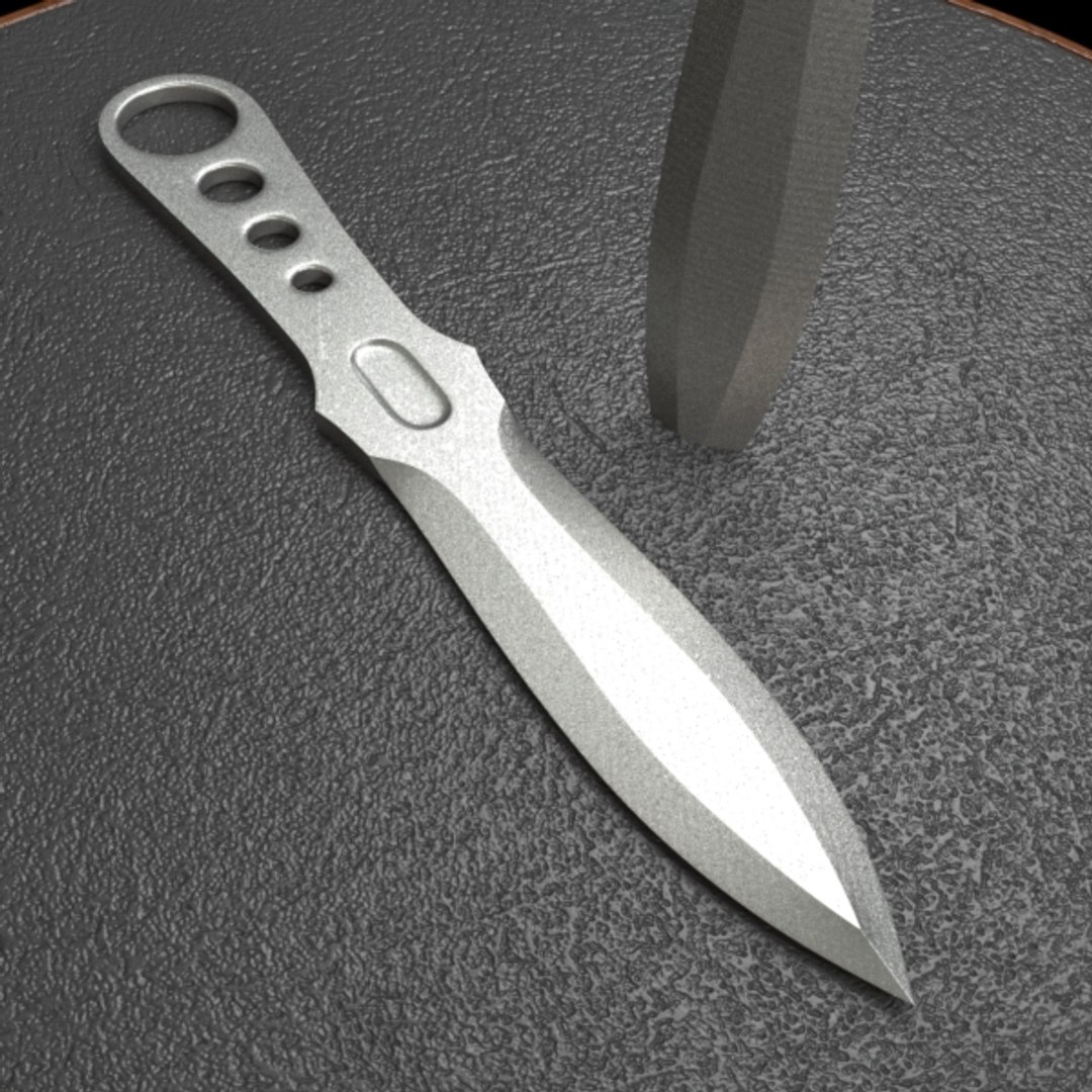 3d Model Of Throwing Knife