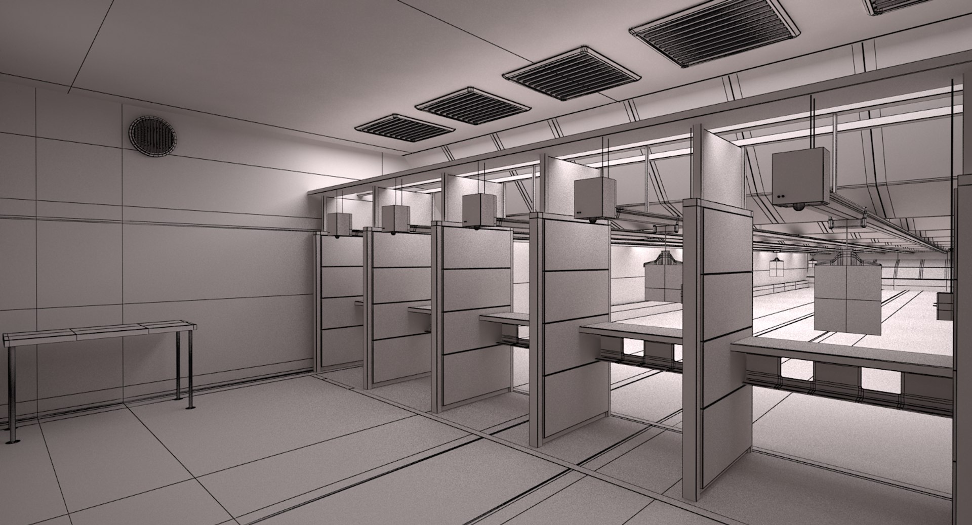 Shooting Range 3D Model - TurboSquid 1427246