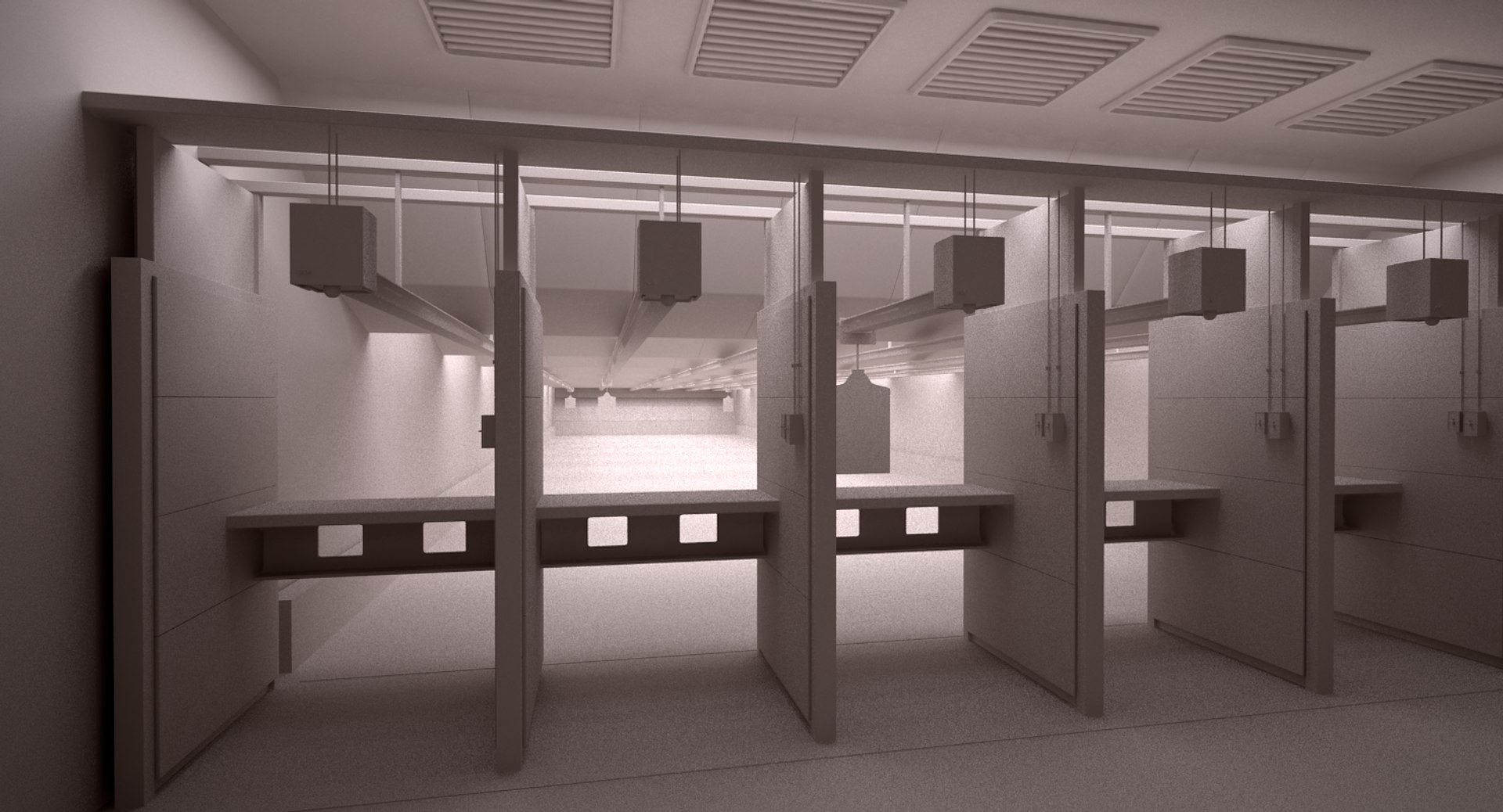 Shooting range 3D model - TurboSquid 1427246