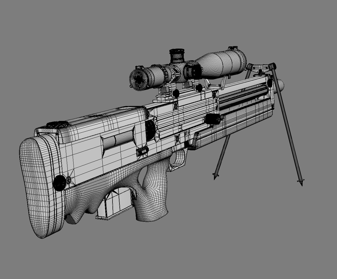 Sniper Rifle Walther Materials Obj