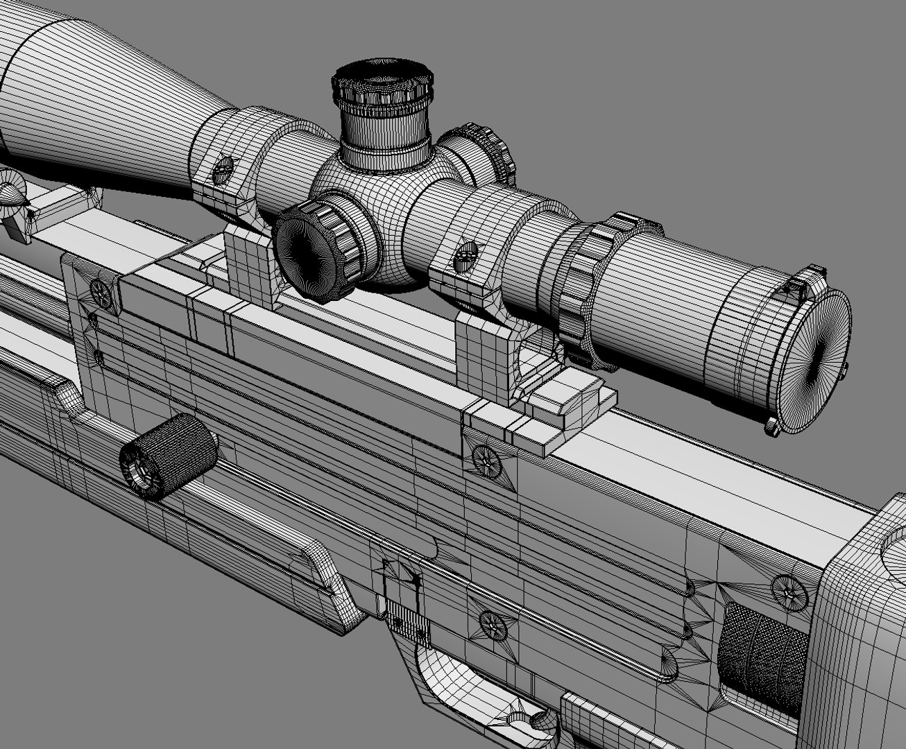 Sniper Rifle Walther Materials Obj
