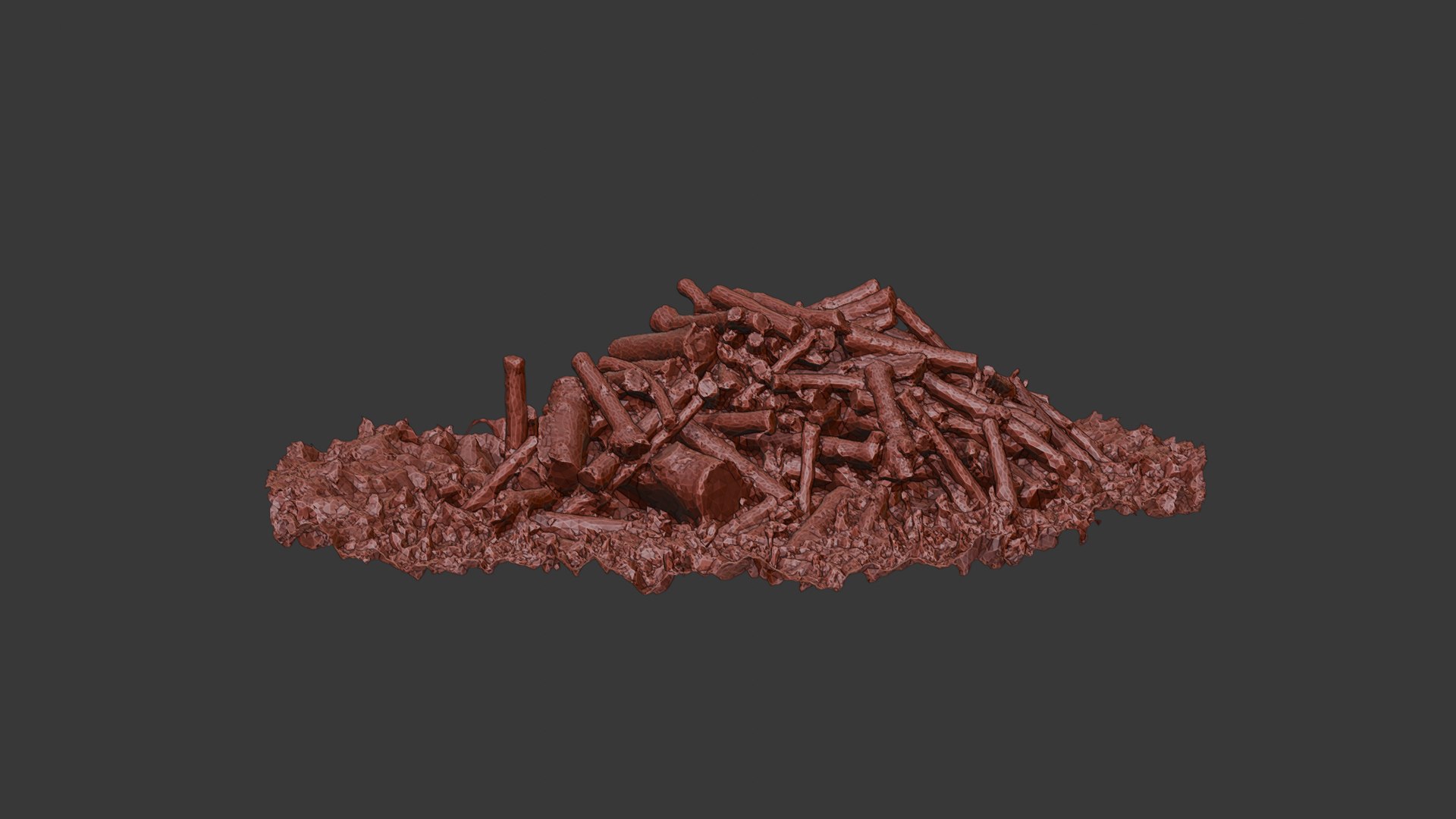 3D Small 3D Pile Of Wood Fire Chips Model - TurboSquid 2201003