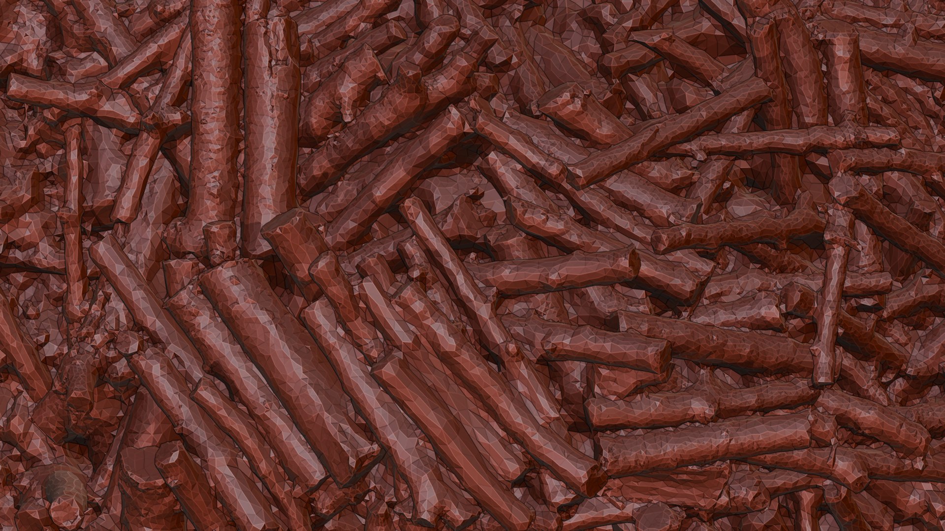 3D Small 3D Pile Of Wood Fire Chips Model - TurboSquid 2201003