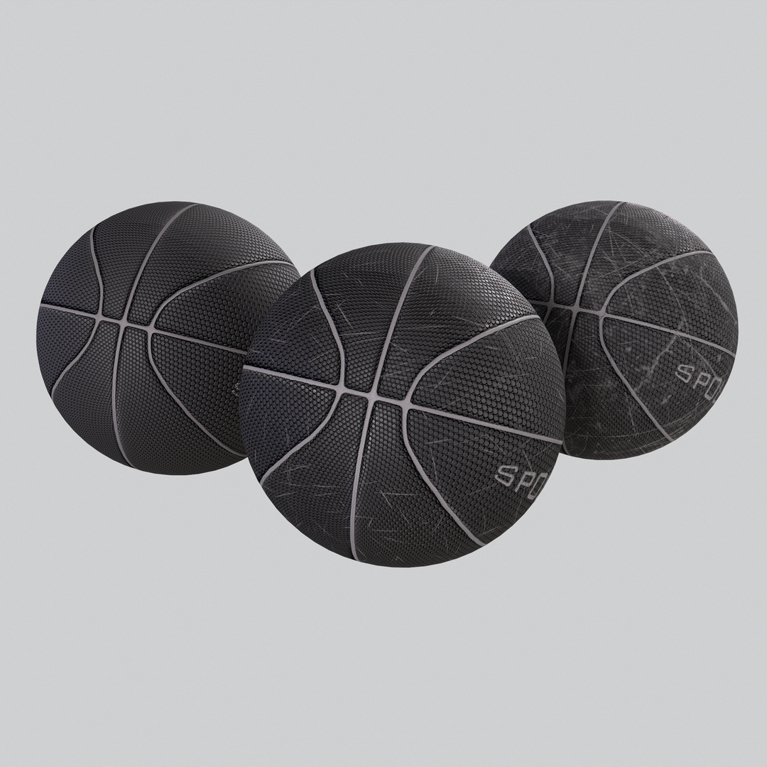 3D Basketball balls black pack - TurboSquid 1937923