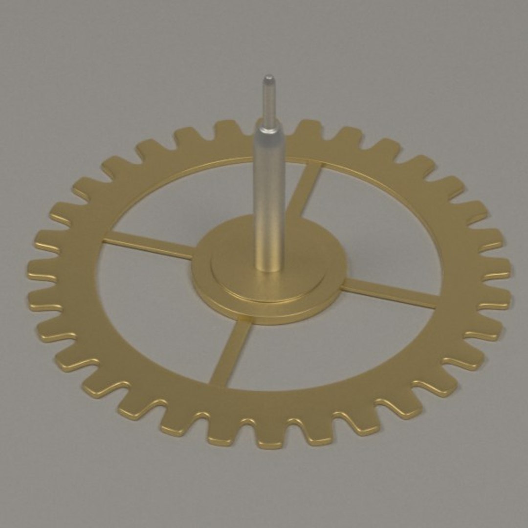 Clock Gear Wheel 3d Model