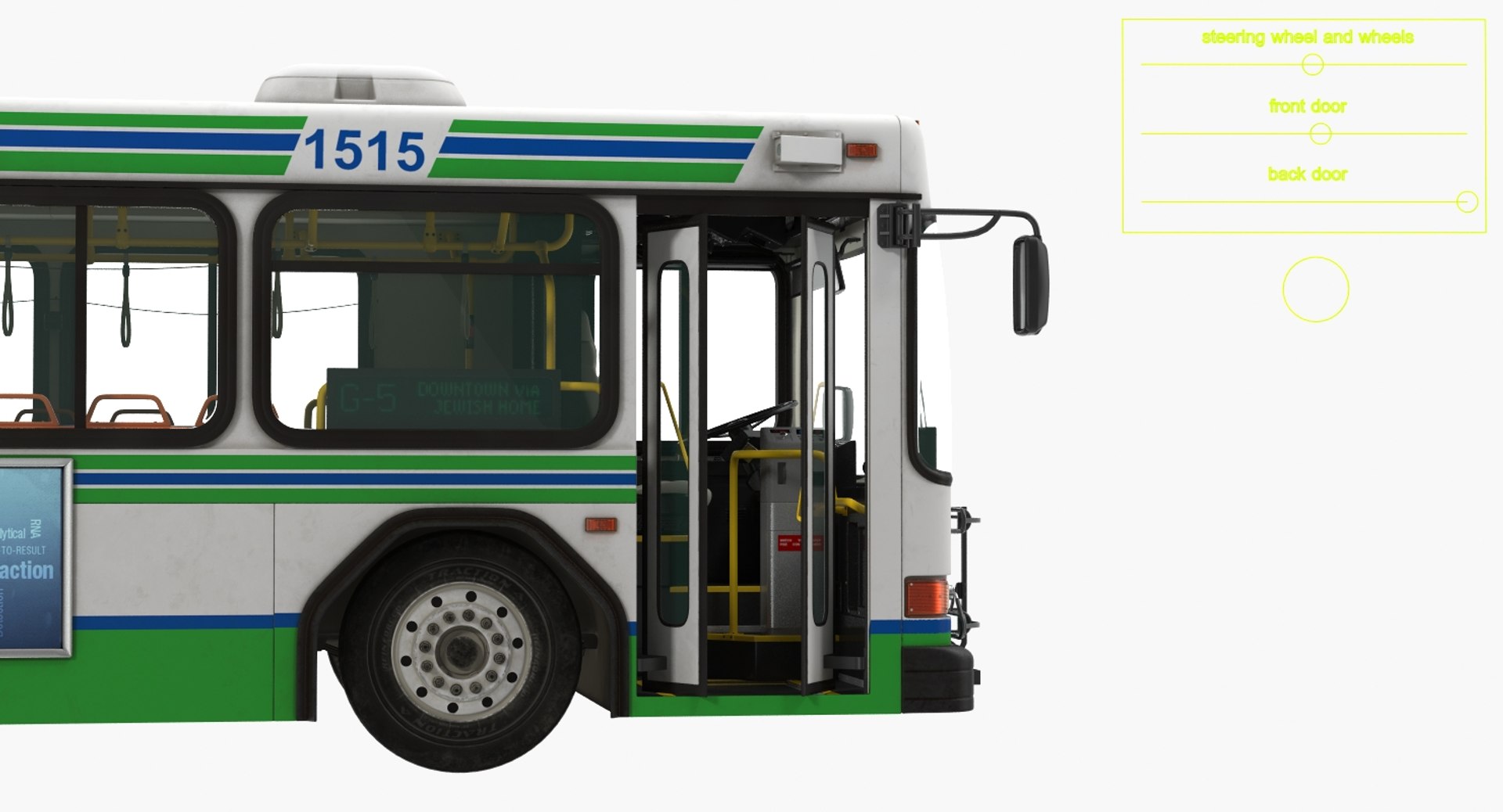 3d Model Gillig Floor Advantage Bus